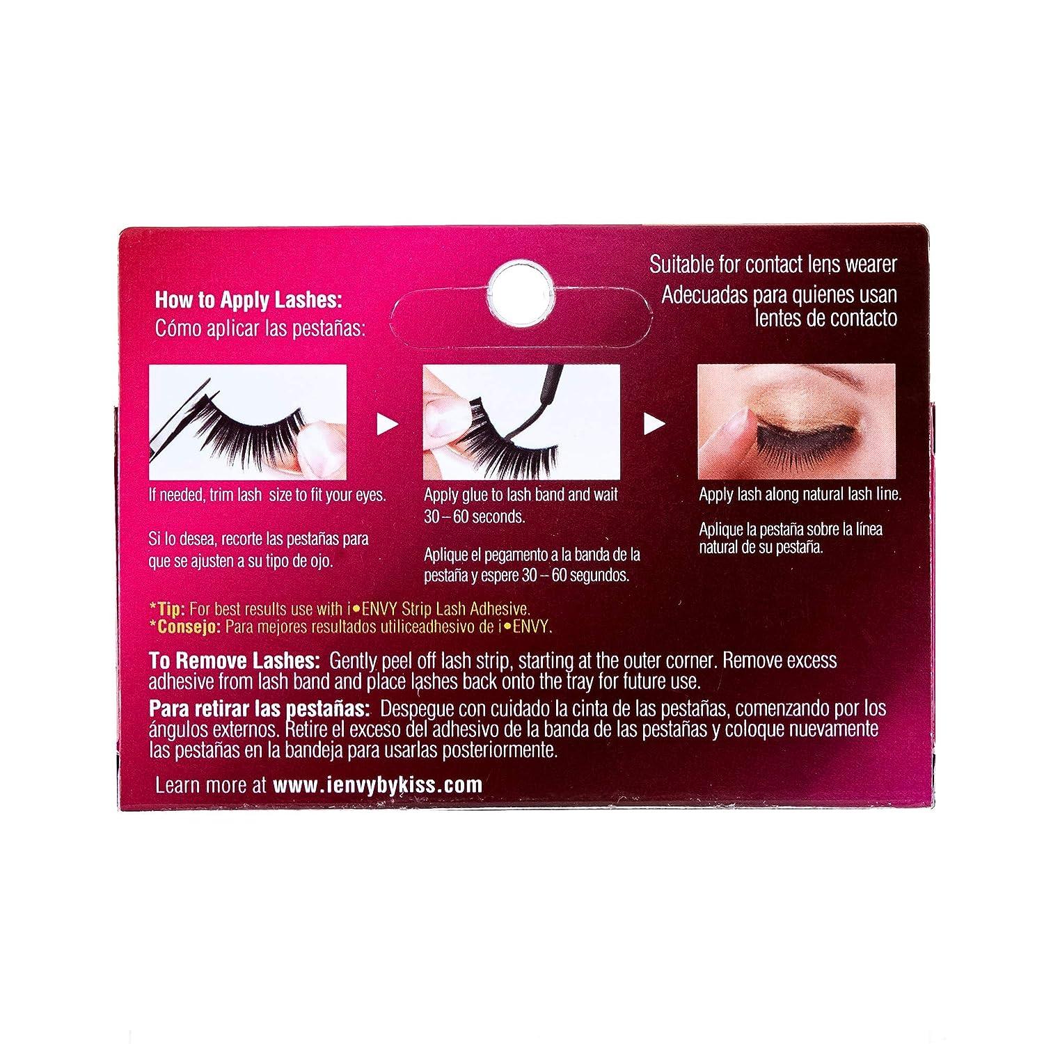 Kiss I Envy Double Layer 38 Lashes - Long Lasting False Eyelashes for ...