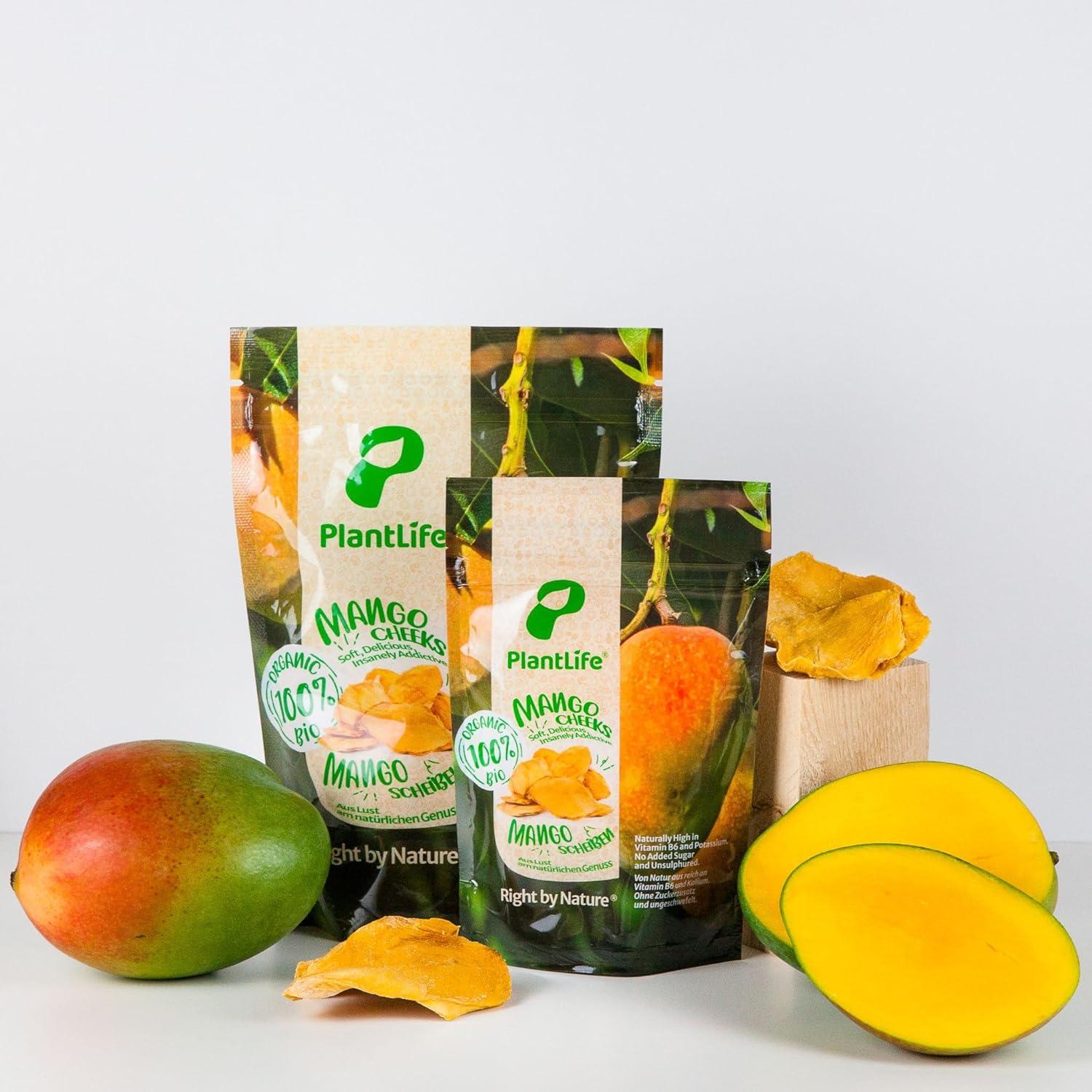 PlantLife Organic Dried Mango 600g Raw Sun-Dried Natural and Untreated ...