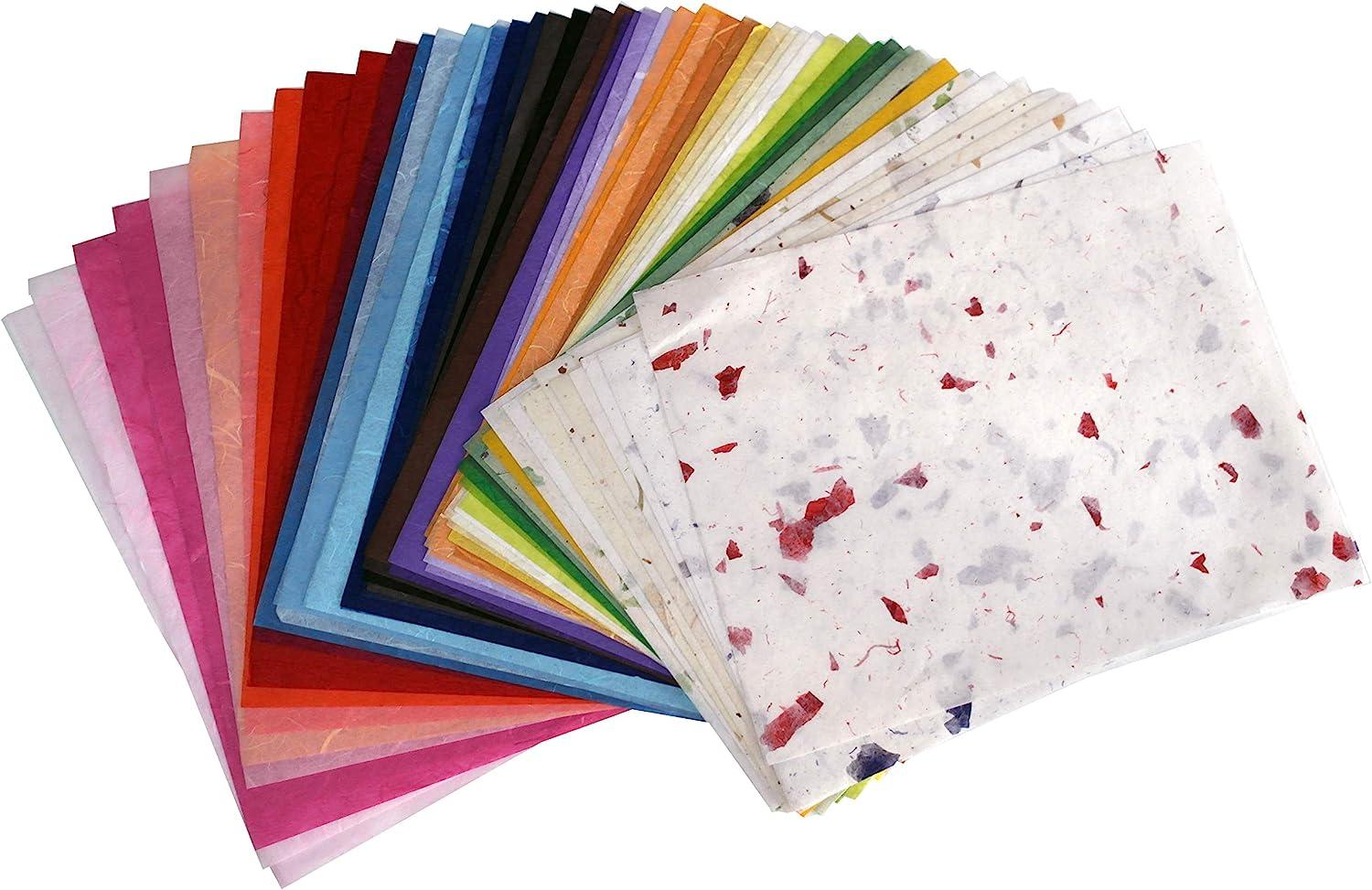 Mulberry Paper Stock 65 Handmade Tissue Sheets 8.5x11 for Origami ...