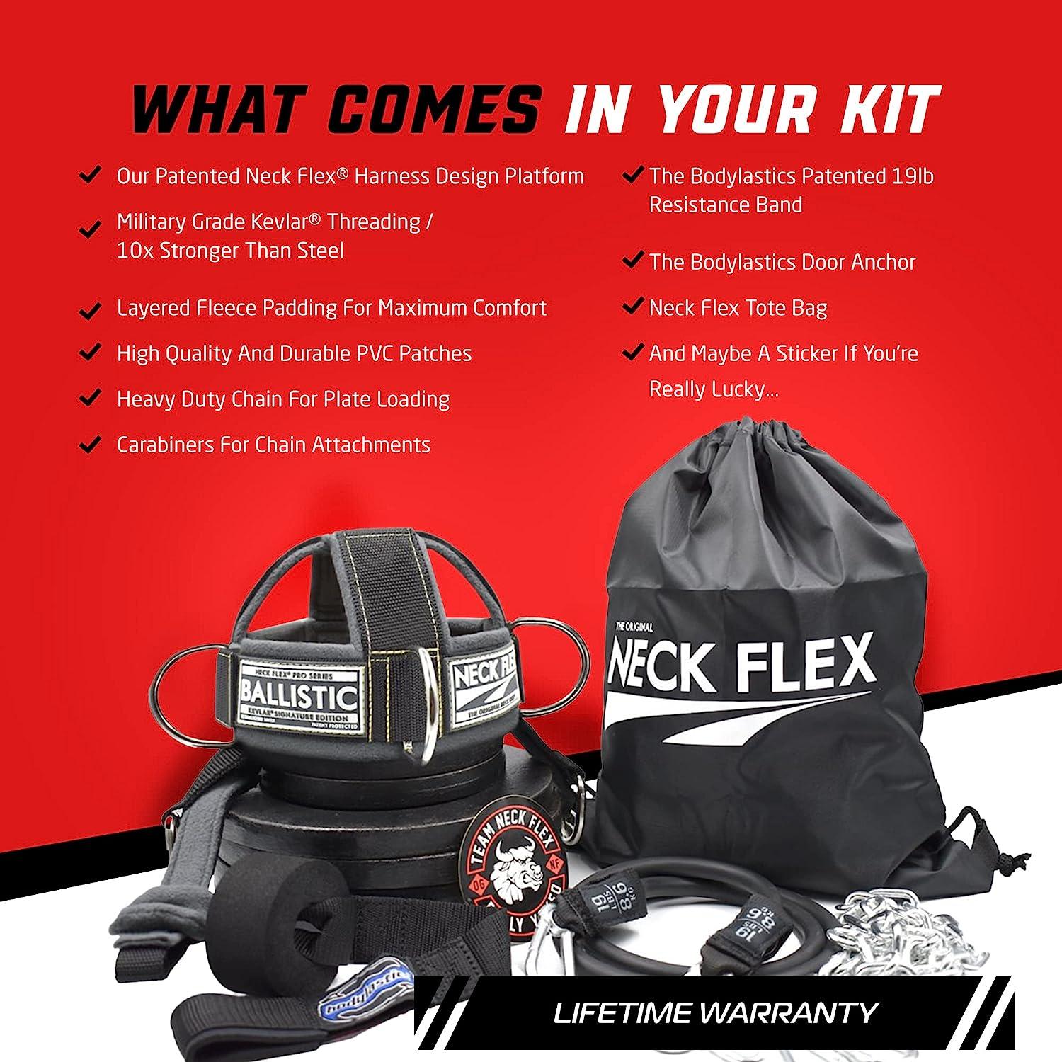 Neck Flex - MMB Pro Series Muscle Trainer Kit | Heavy-Duty Head Harness ...