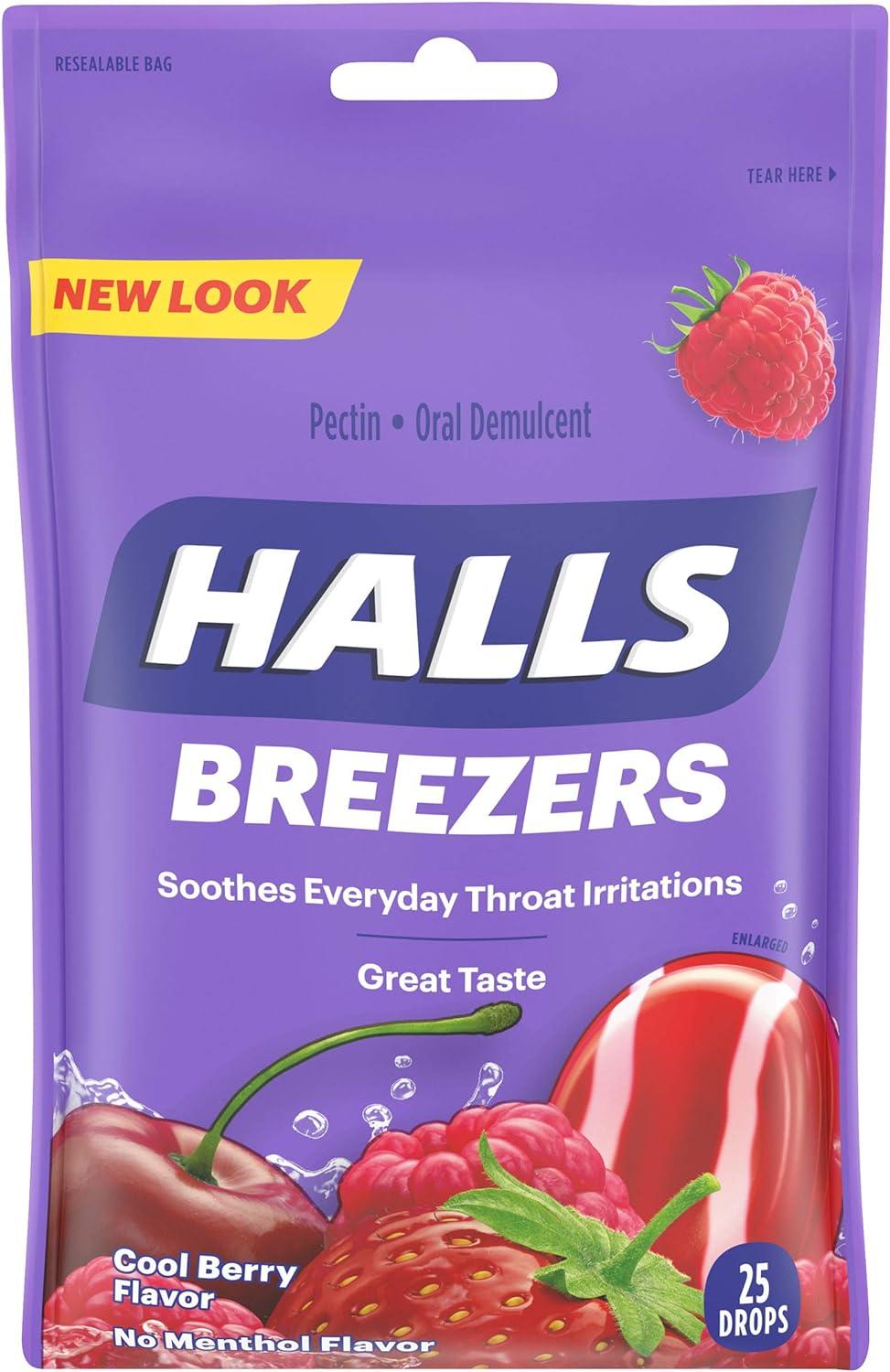HALLS Breezers Cool Berry Drops 25 drops