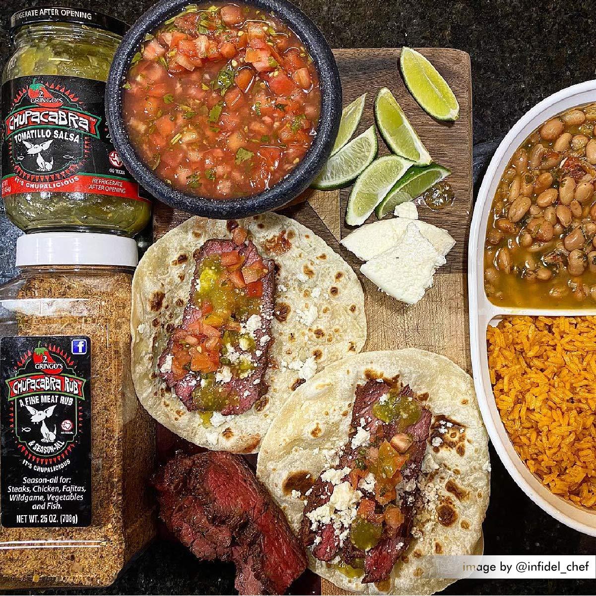Gringos Chupacabra Original Fine Meat Rub - 12 Ounce - Authentic ...
