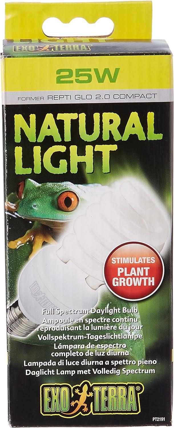 Exo Terra 25W Natural Light Full Spectrum Daylight Bulb - 25 Watt | Buy ...
