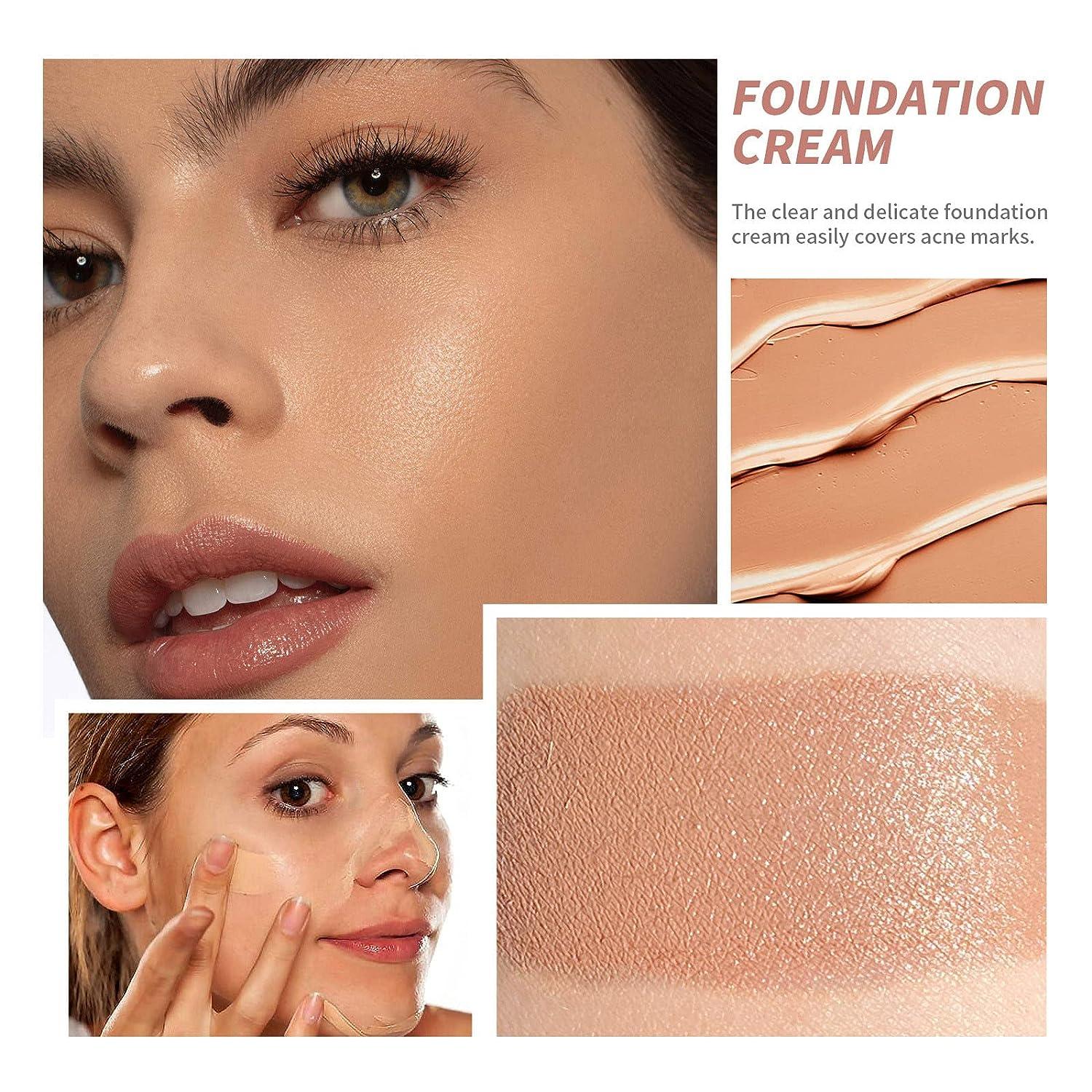 Rosarden Cream Foundation Palette - Full Coverage Matte Finish - Long ...