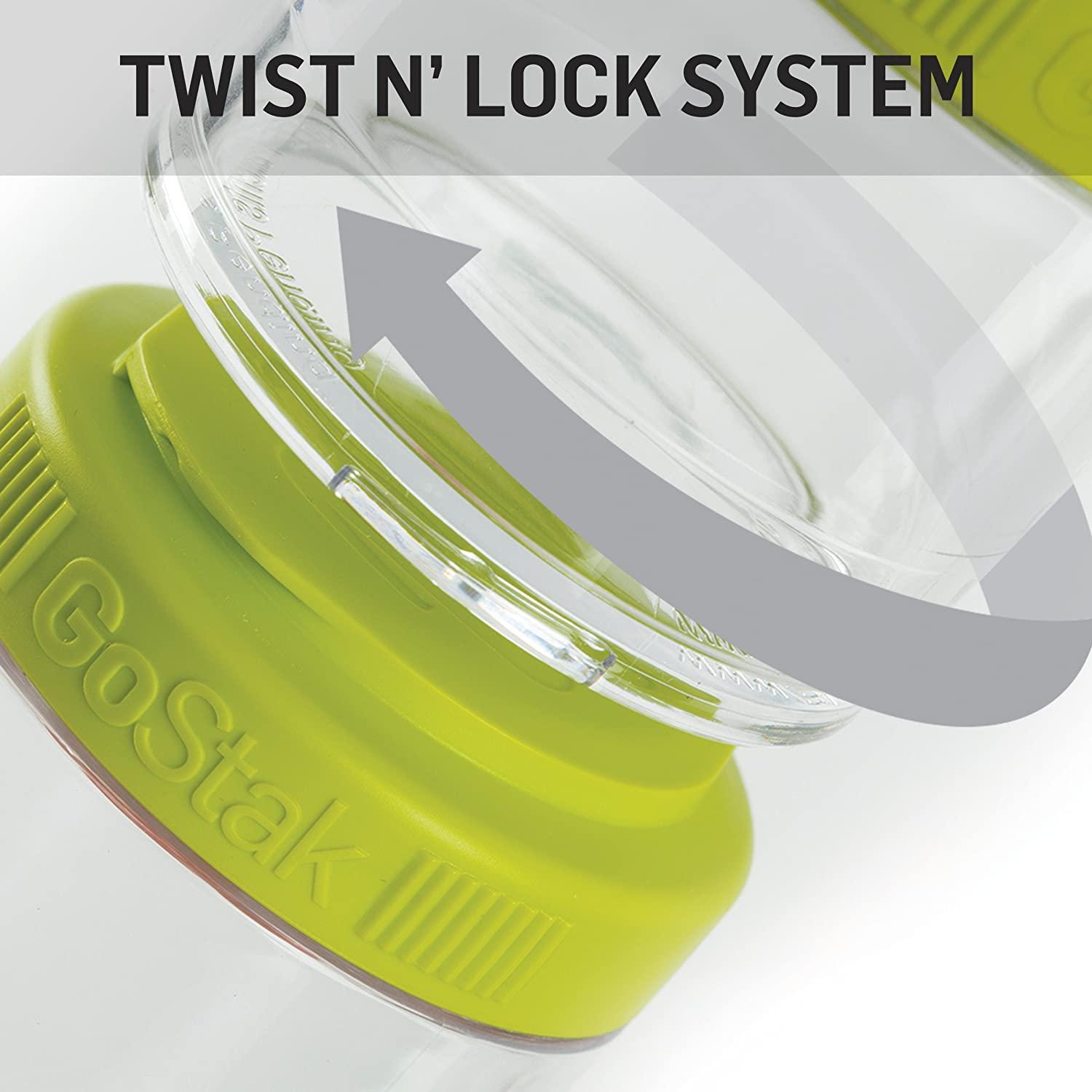 GoStak Teal Portable Stackable Containers - Starter 4 Pack for Meal ...