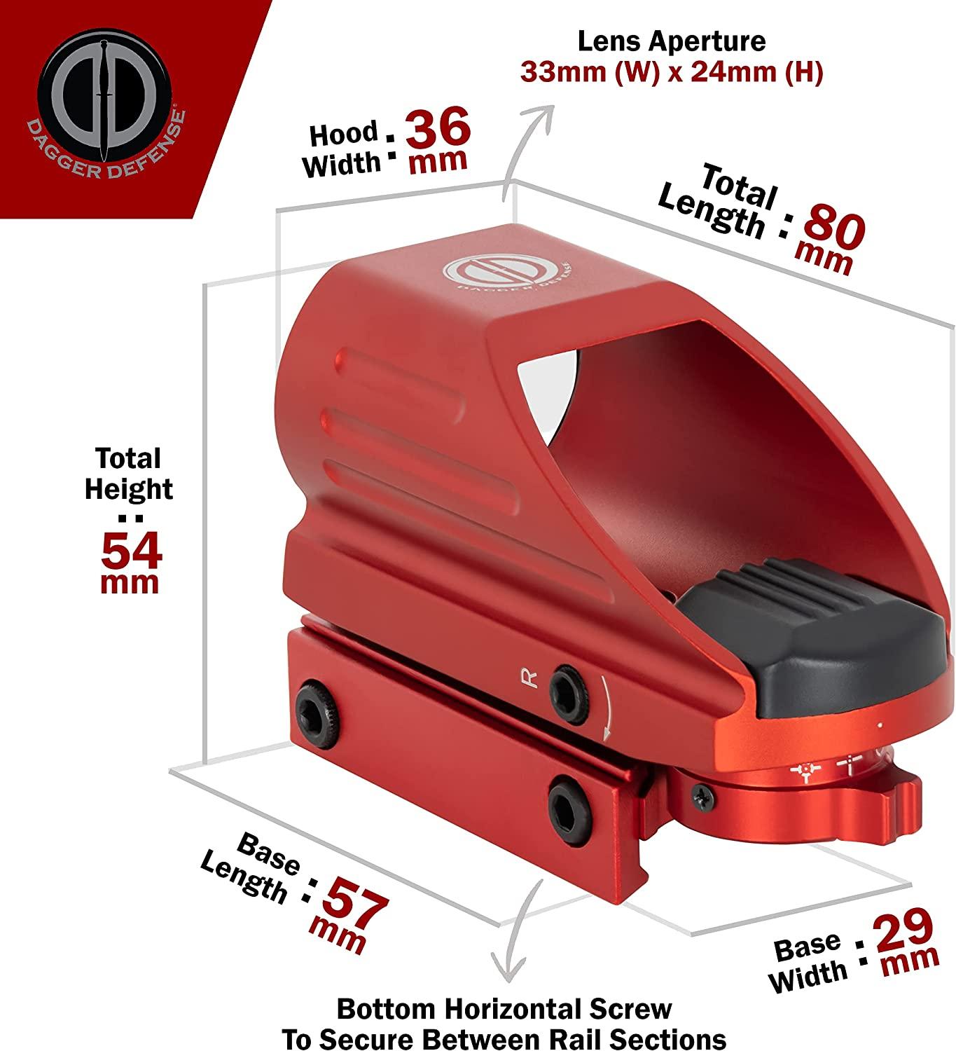 Dagger Defense DDHT Series Red Dot Scope Optic | Combat Vet Owned ...