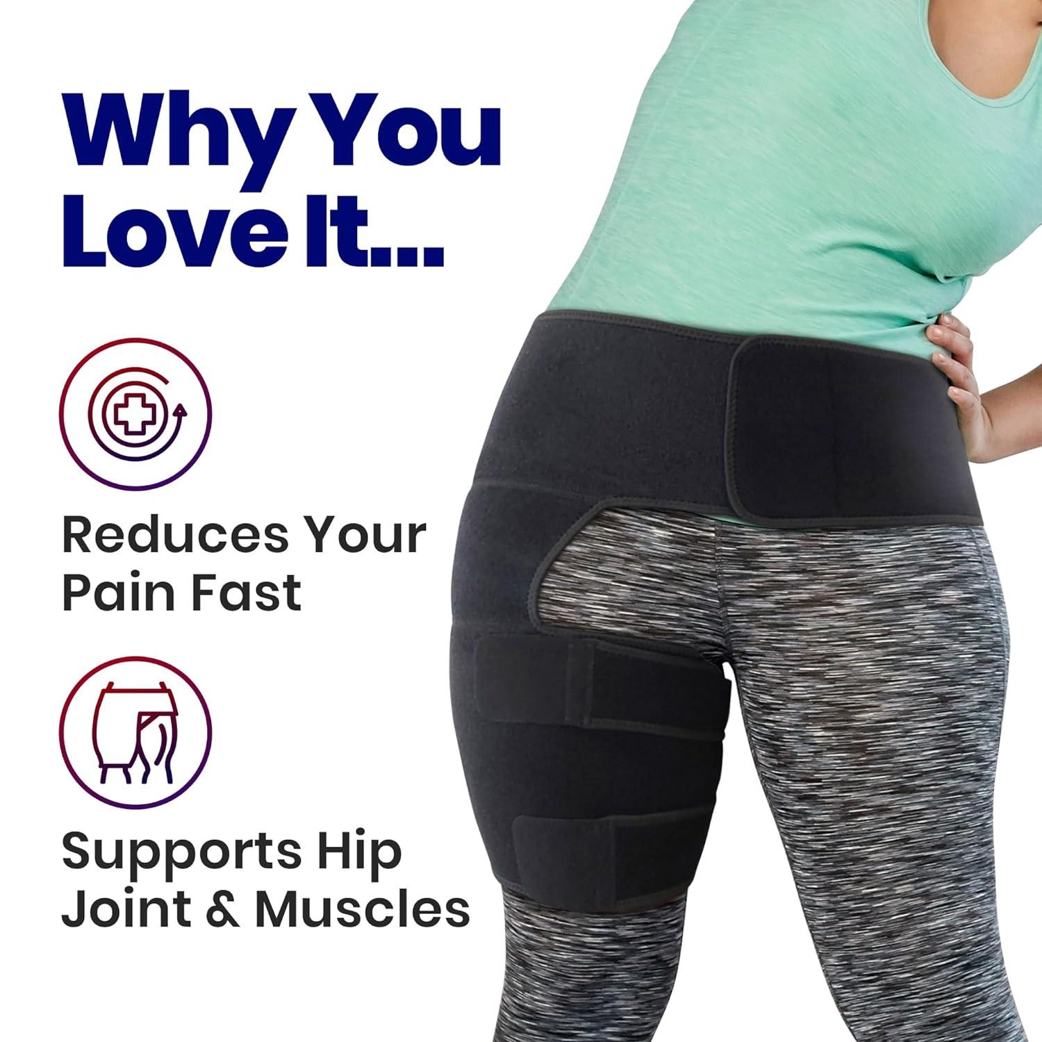 Hip Brace Thigh Compression Sleeve Plus Size - Groin & Hamstring ...
