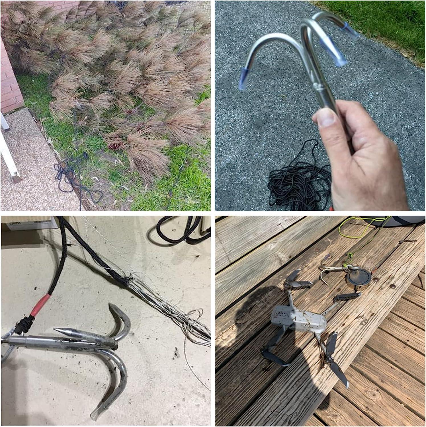 MHDMAG Grappling Hook Anchor Hook Carabiner Climbing with 3-Claw ...