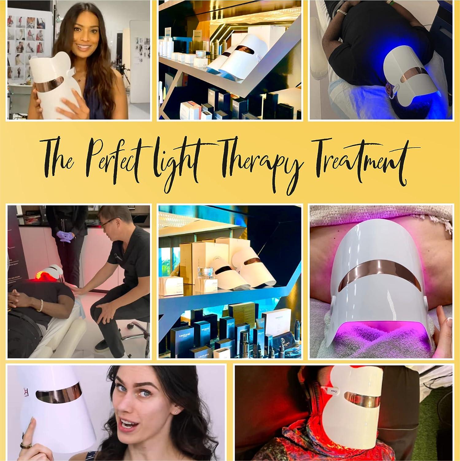 Dermabeam Pro LED Light Therapy Mask - 115 LEDs, 7 Colors, Anti-Wrinkle ...