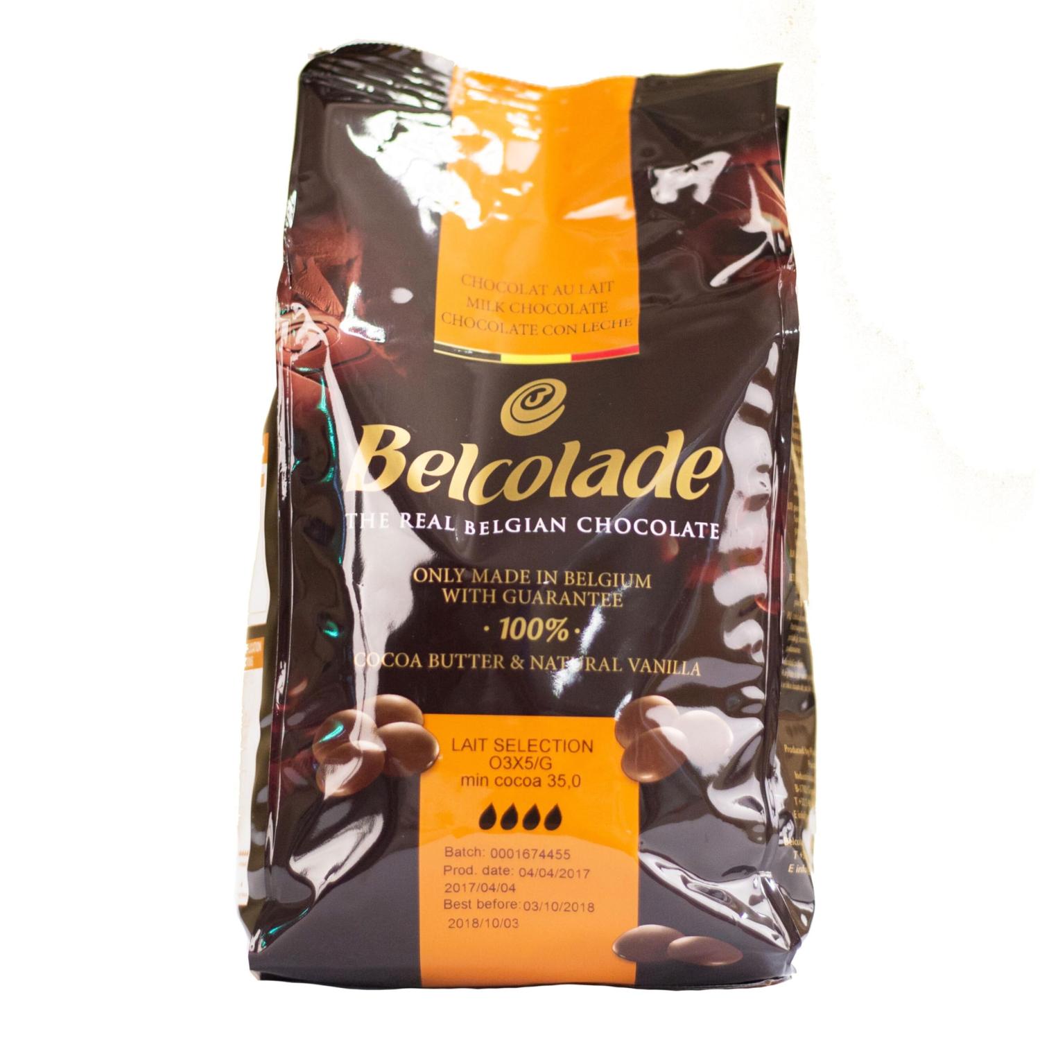 Belcolade Cacao Trace - Milk chocolate (34%) buttons - 1kg | Buy Now ...