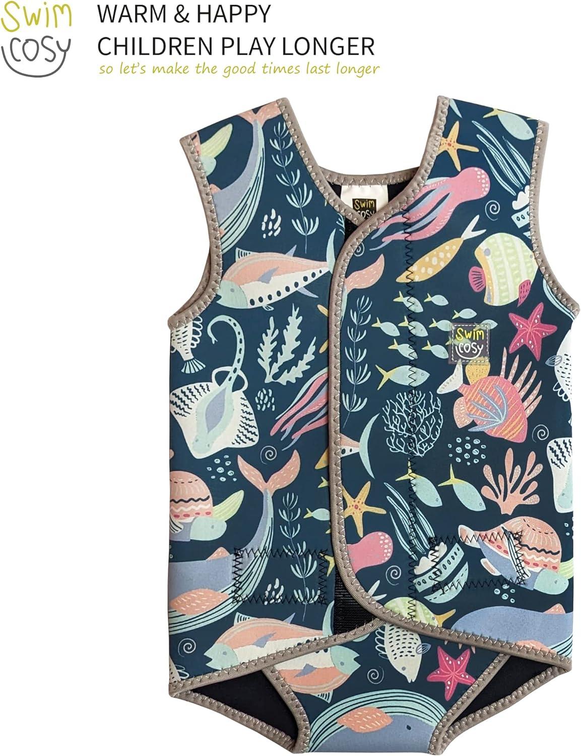 Swim Cosy UPF50 Neoprene Wetsuit Vest for Baby/Toddler - Unicorns ...