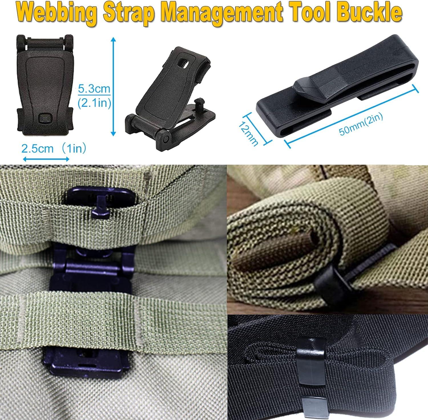 ZUSHALLMY 48-Piece MOLLE Accessories Kit - Upgrade Gear Attachments ...