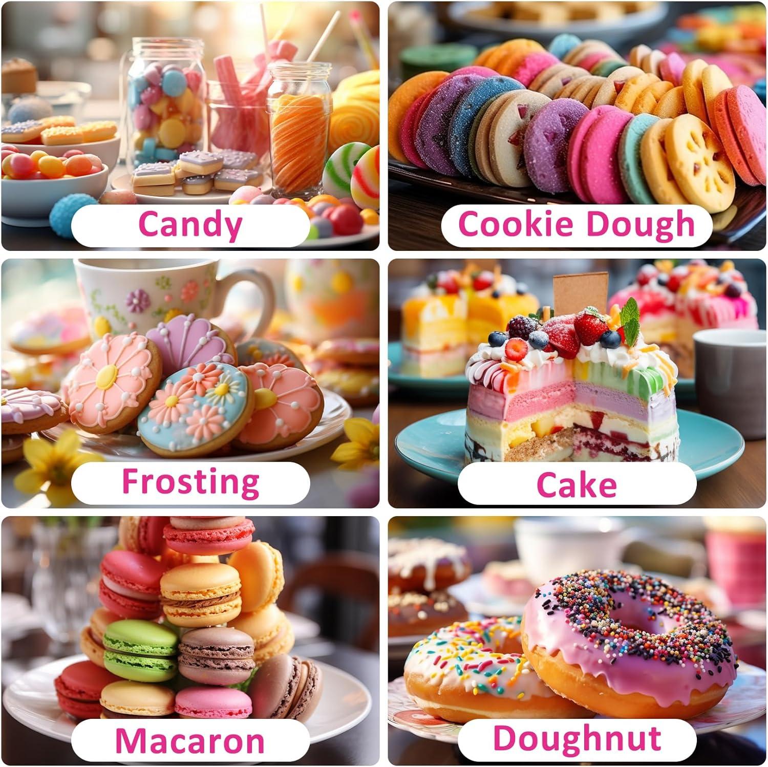 Food Coloring Set - 16 Colors Vibrant Liquid Food Coloring Upgraded ...