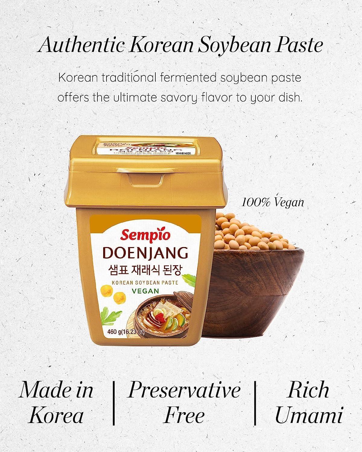 Sempio Doenjang Soybean Paste Bundled with Korean Soybean Dipping Paste ...