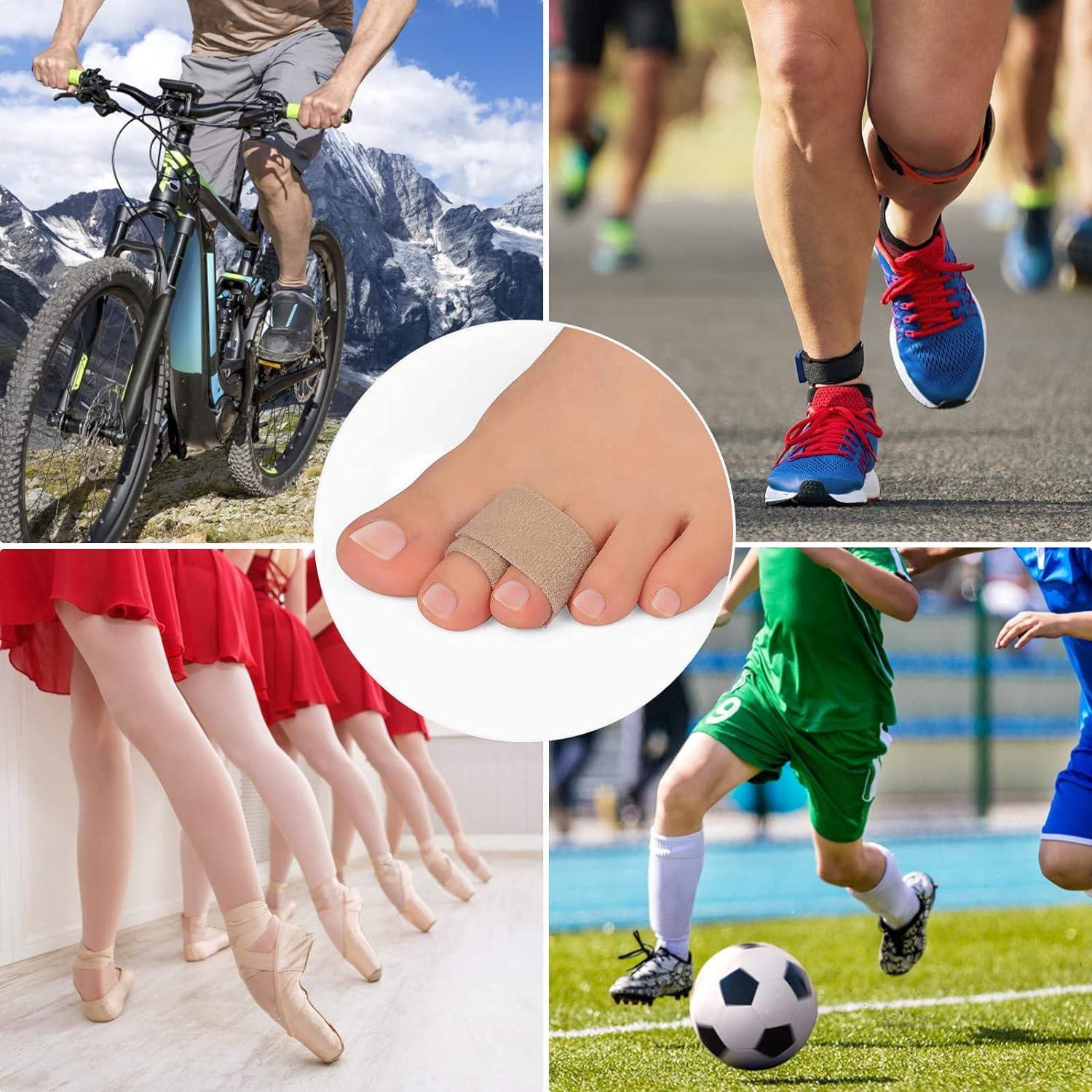 Xinjieda Toe Wraps - 6 Pieces Toe Tapes Splints Separator for ...