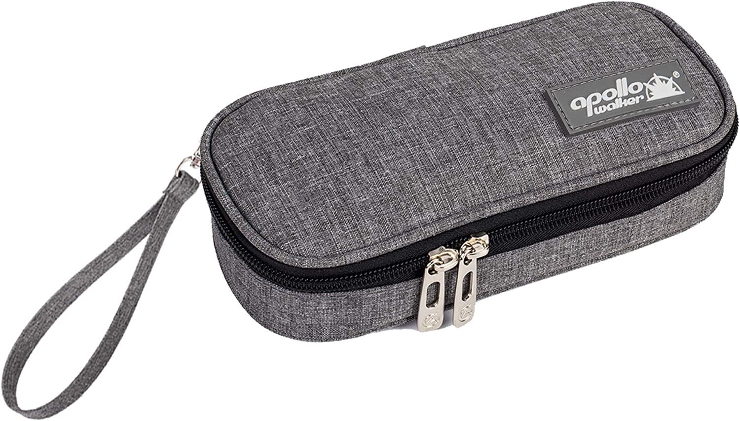 Apollo Walker Insulin Cooler Travel Case with Ice Packs - Gray Small ...