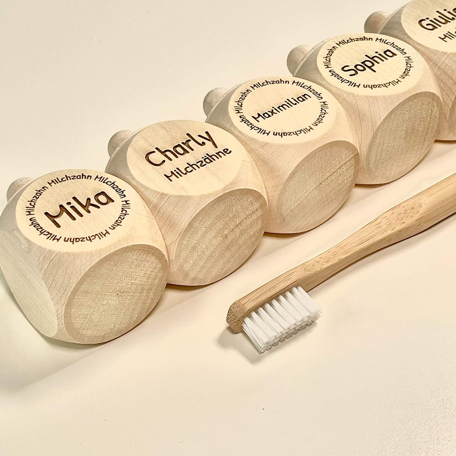Personalized KATINGA Wooden Tooth Fairy Box for Milk Teeth - Engraved ...