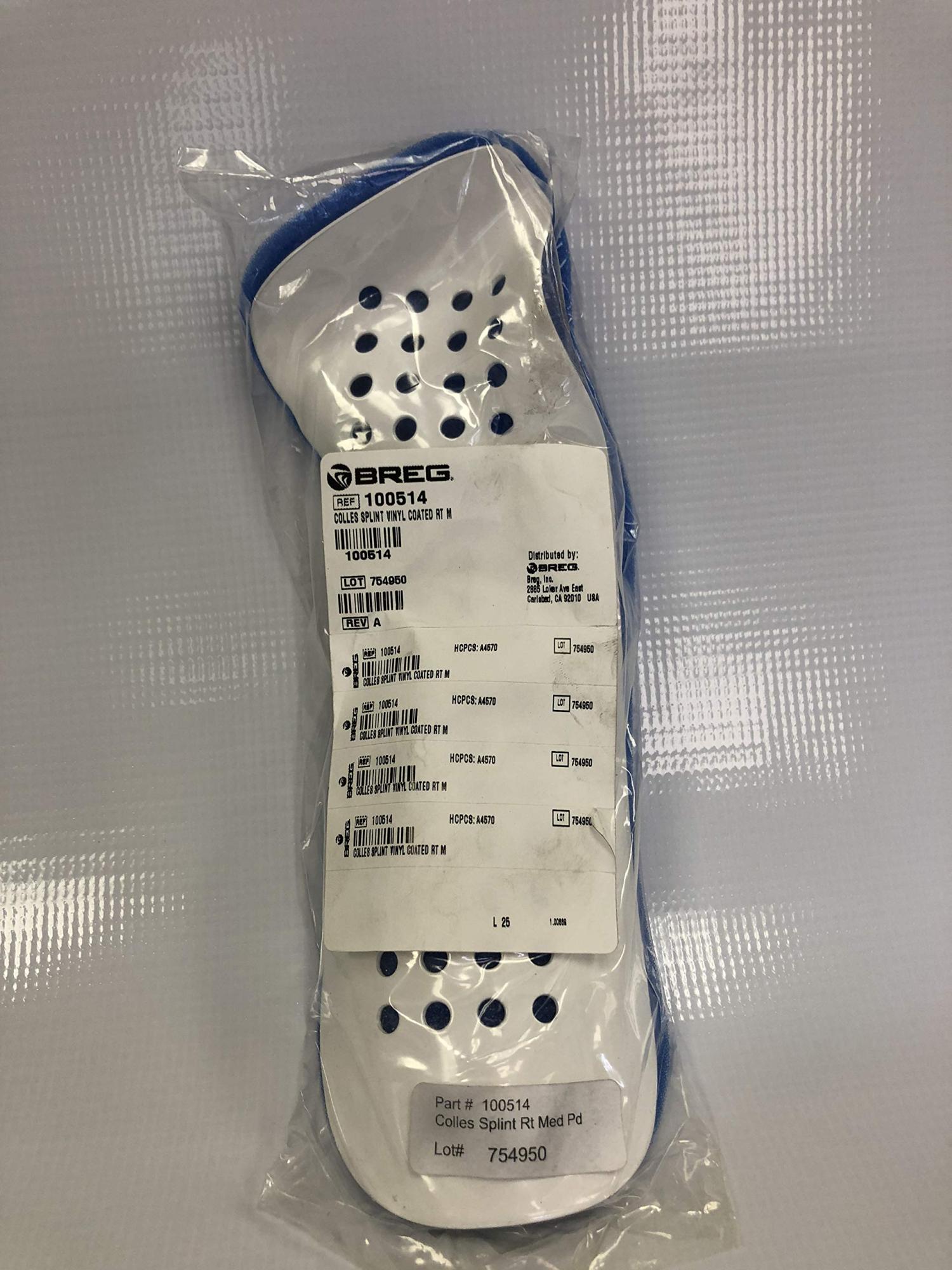 BREG 100514 Colles Splint - Vinyl Coated Right Size M | International ...