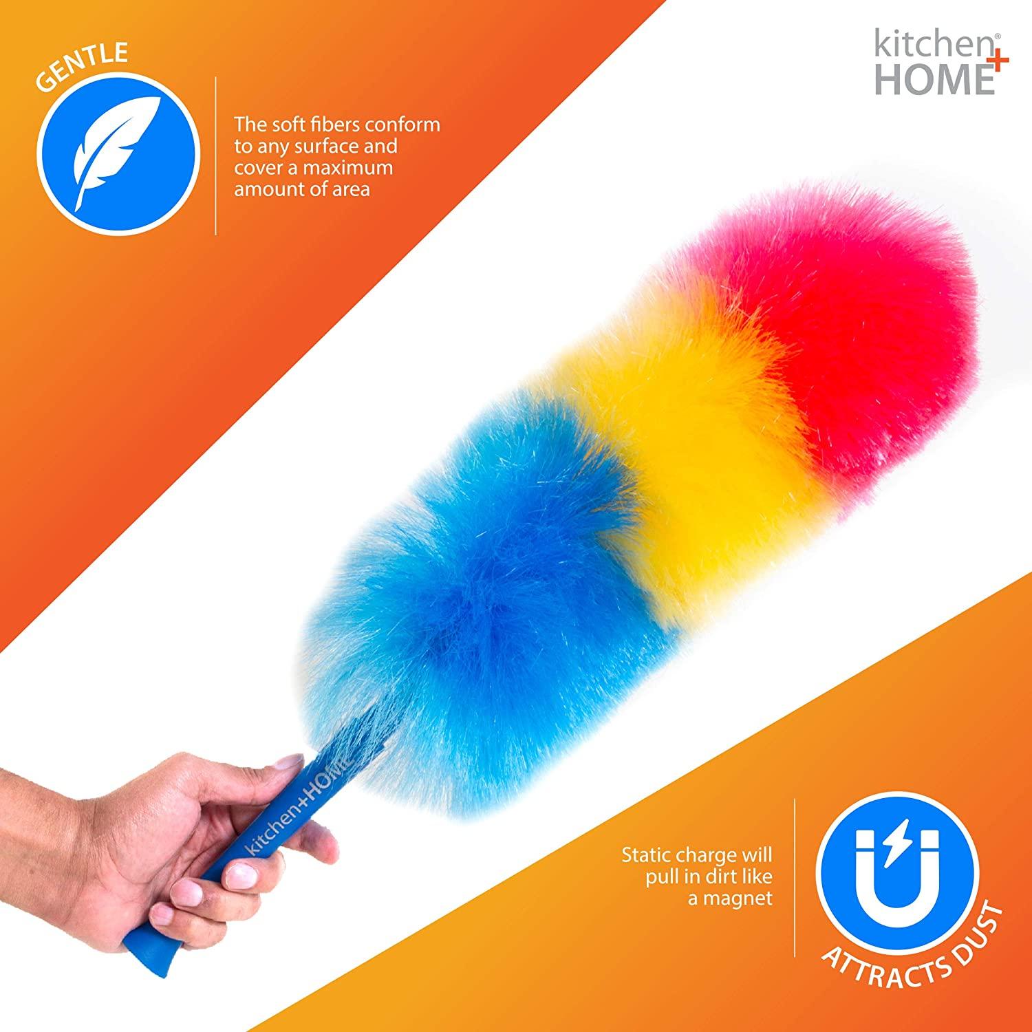 23 inch Rainbow Static Duster - Electrostatic Feather Duster for ...