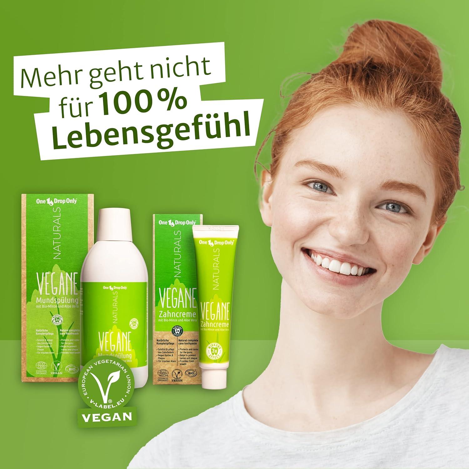 One Drop Only Naturals: Organic Mint & Bio-Aloe Vera Vegan Toothpaste ...