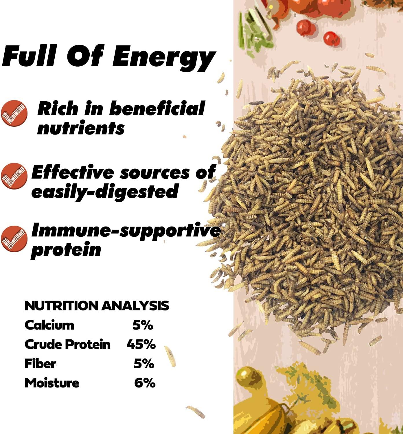 Adaman Dried Black Soldier Fly Larvae (5 lbs & 10 lbs) - High-Protein ...