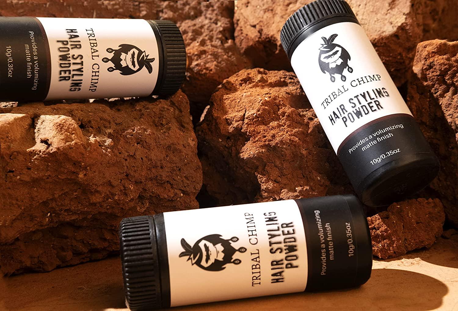 Tribal Chimp Hair Styling Powder - 3 PC Set | Volumizing & Texturizing ...