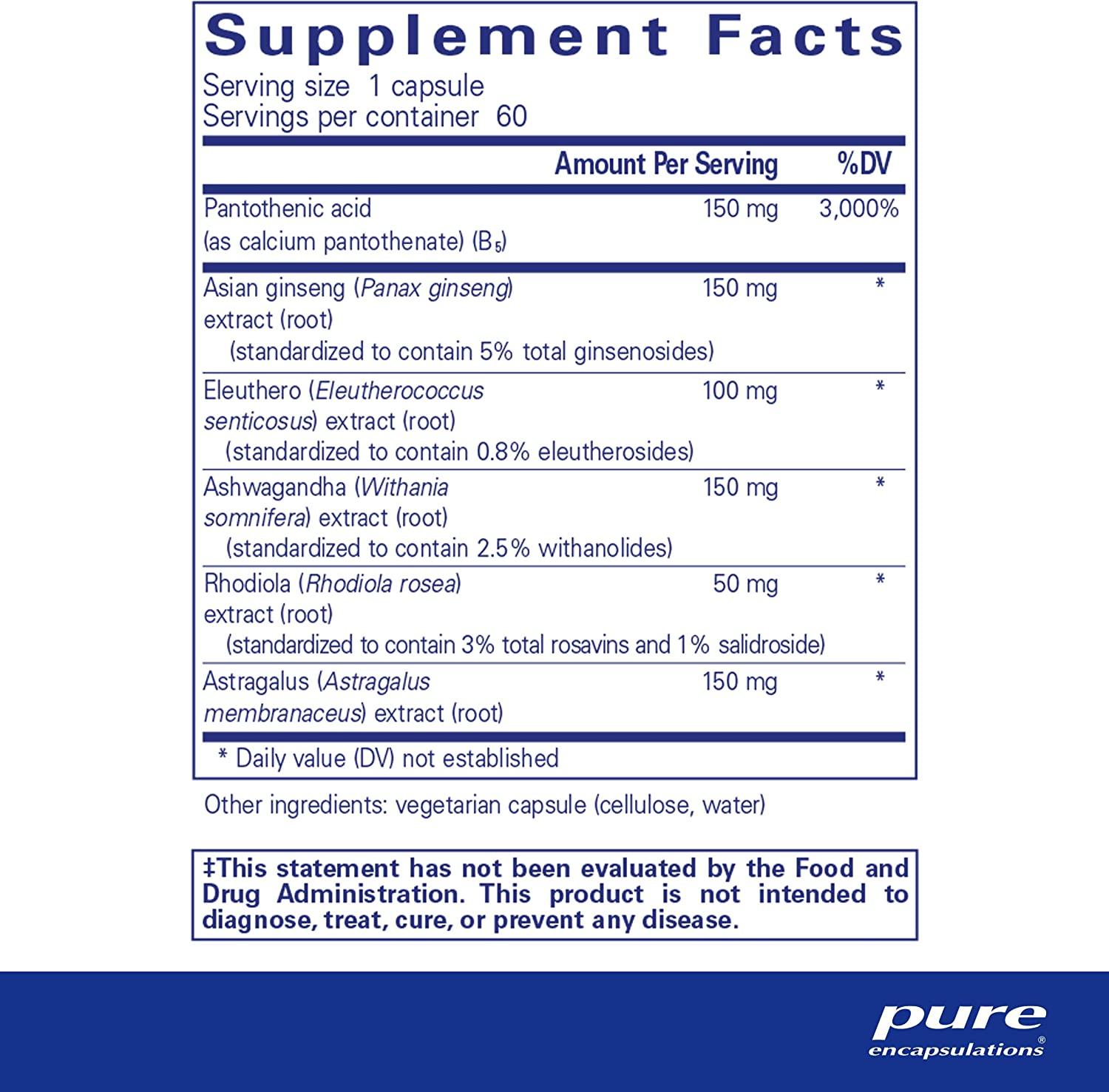 Pure Encapsulations Phyto-ADR | Plant-Based Adrenal Support & Stress ...