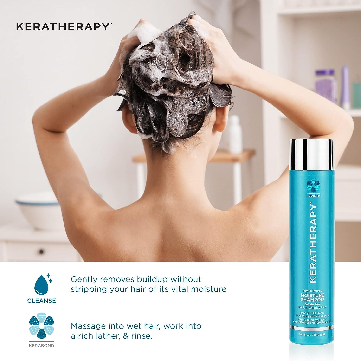 Keratherapy Keratin Infused Moisture Shampoo - 10.1 fl. oz - Anti-Frizz ...
