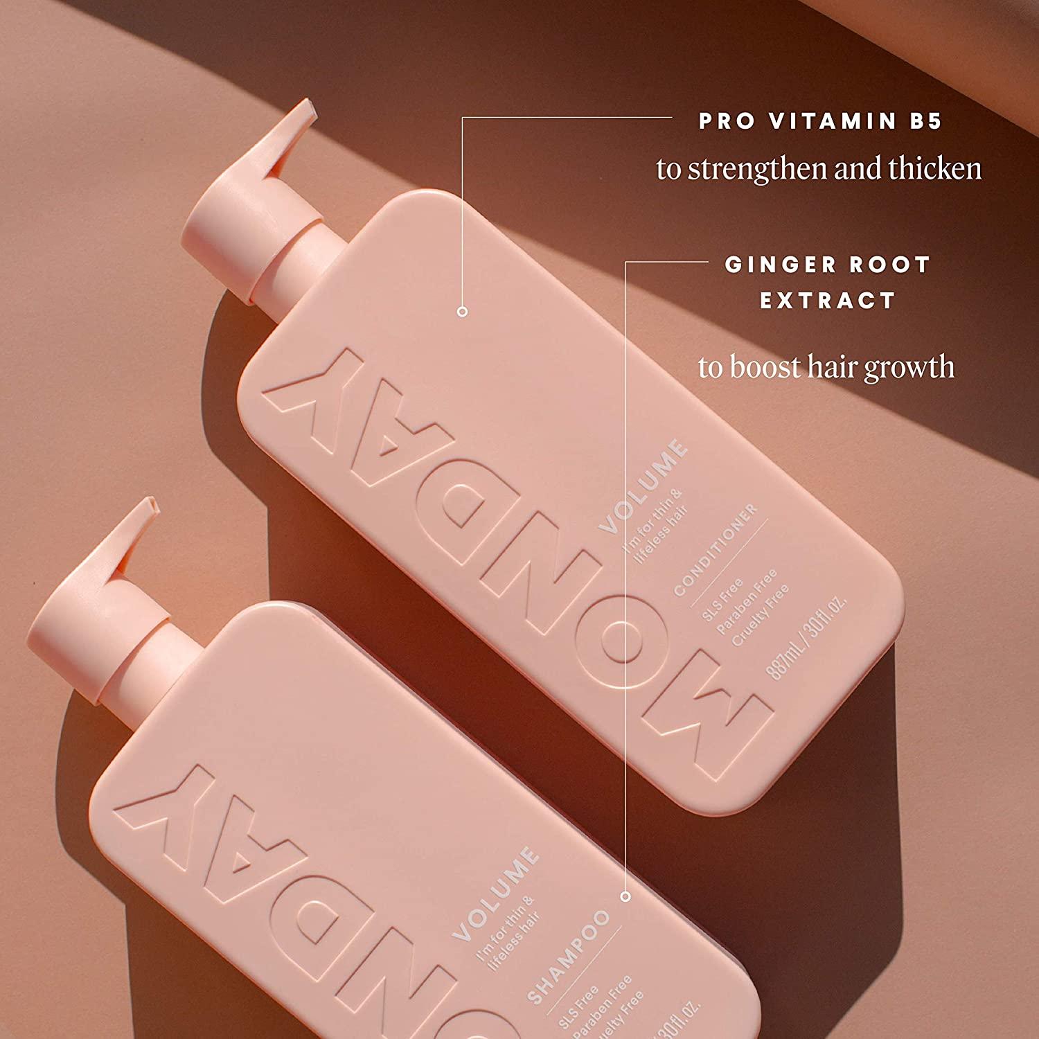 MONDAY HAIRCARE Smooth Shampoo + Conditioner Set for Frizzy, Coarse ...