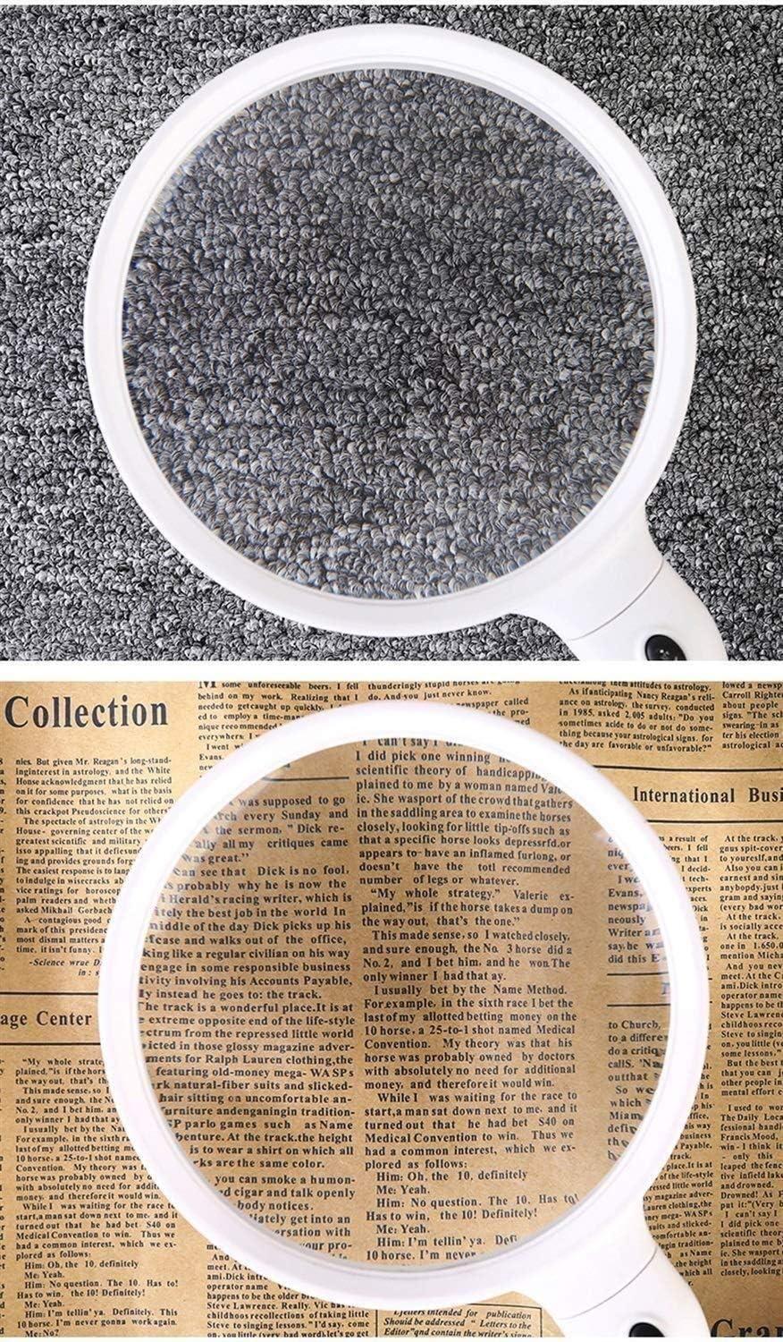 Magnifier Desktop Magnifying Glass 10 Times with Led Lights 20 Times ...