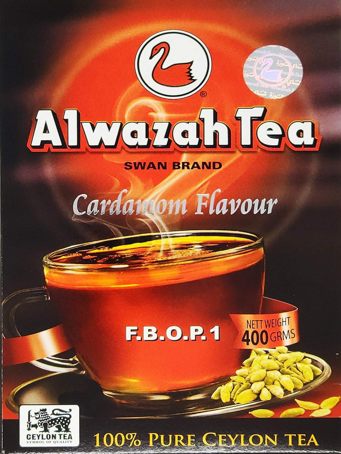 ALwazah Tea - 100% Pure Ceylon Loose Black Cardamom Tea - New Blend ...