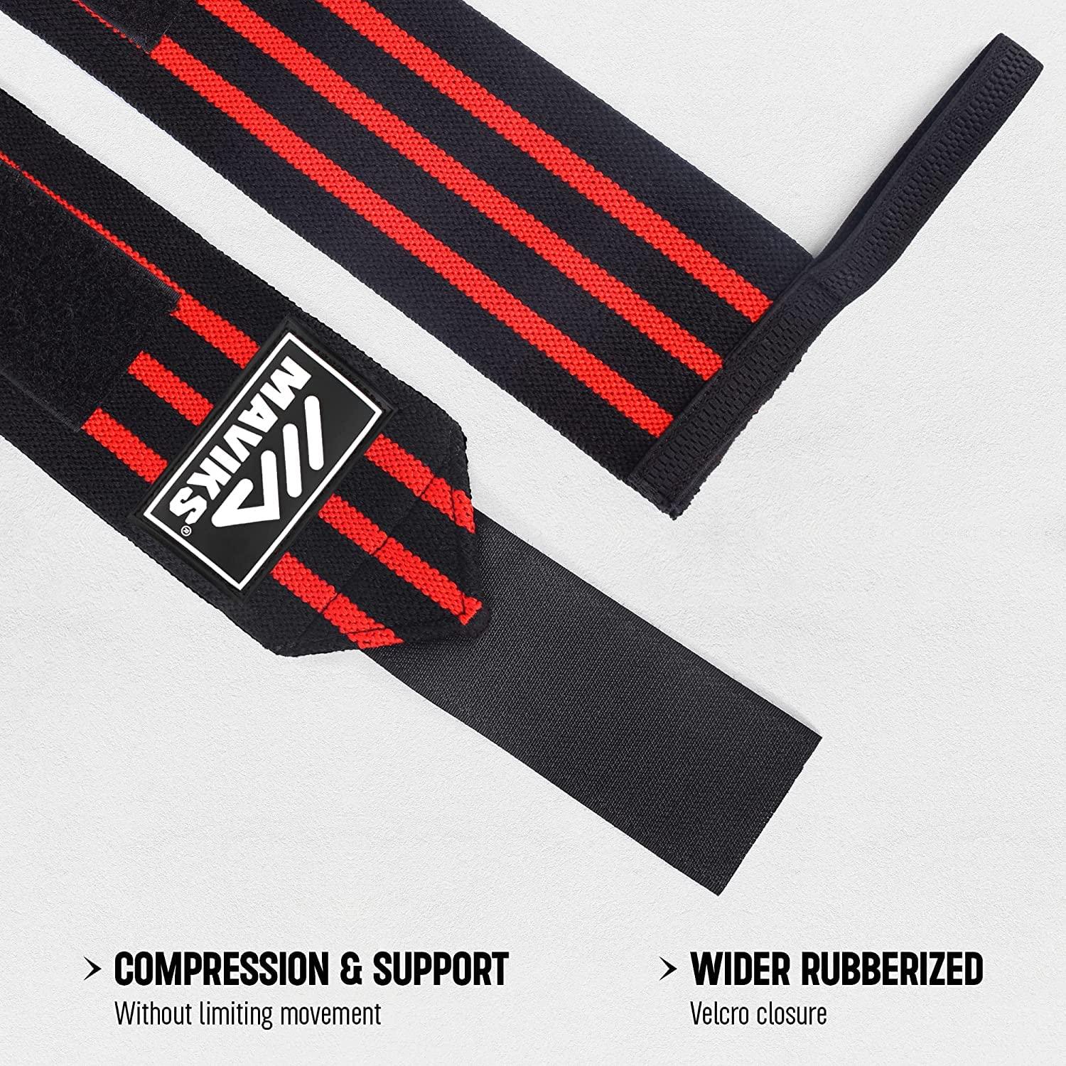 MaviKs 3-Inch Gym Wrist Wraps with Thumb Loop - Prevent Wrist Pain ...