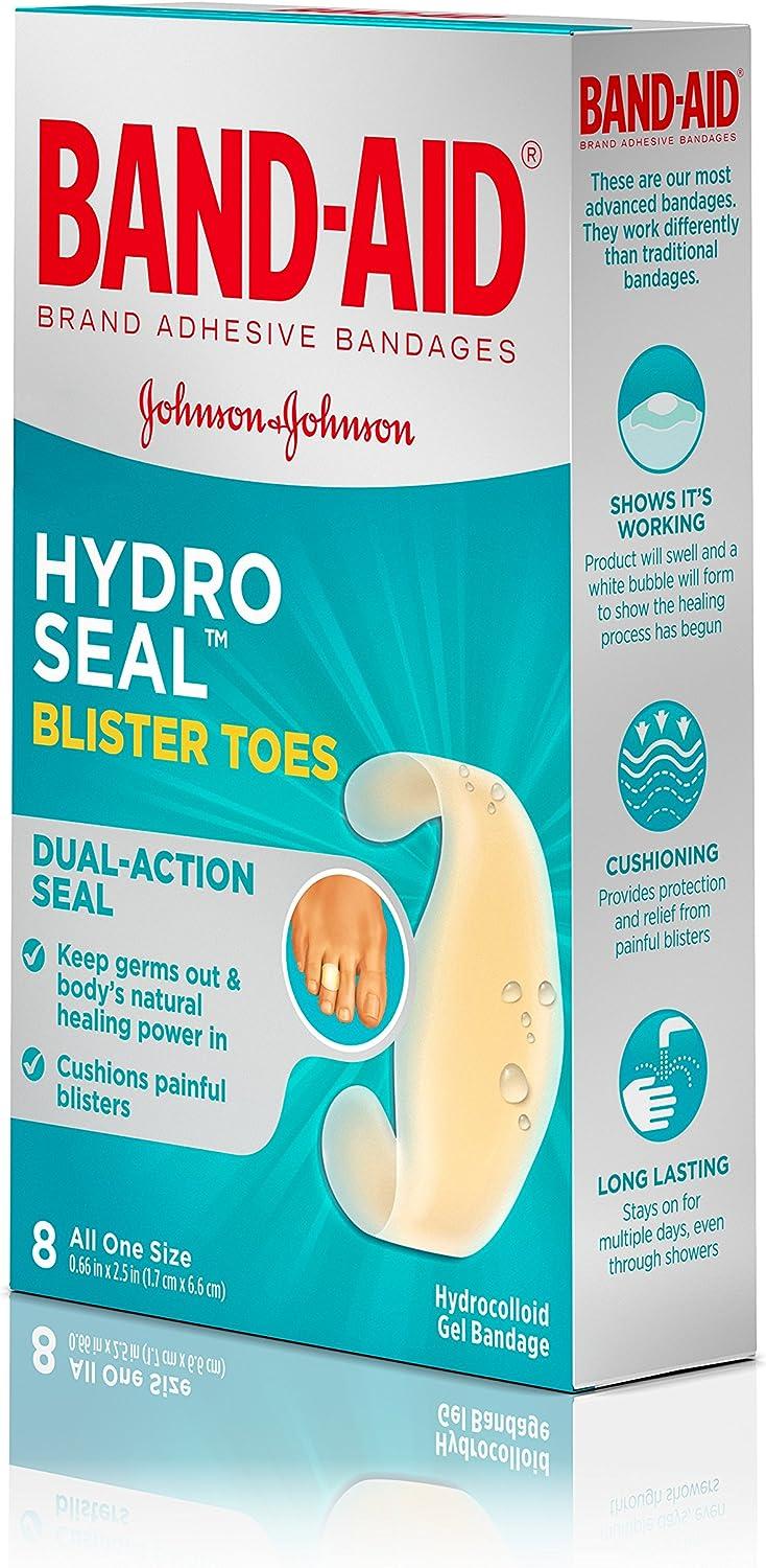 Band-Aid Hydro Seal Toe Blisters Adhesive Bandages - Waterproof Blister ...