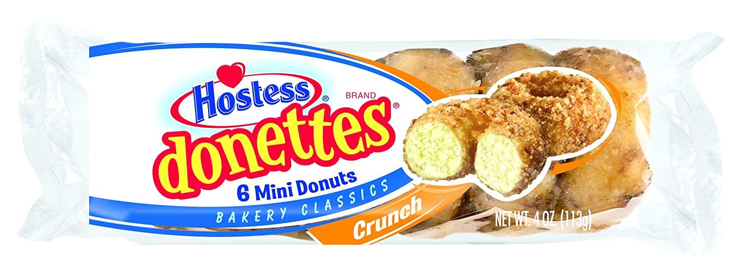 Hostess Crunch DONETTES Donuts 10-Count Single Serve Pack of 6 | Buy ...