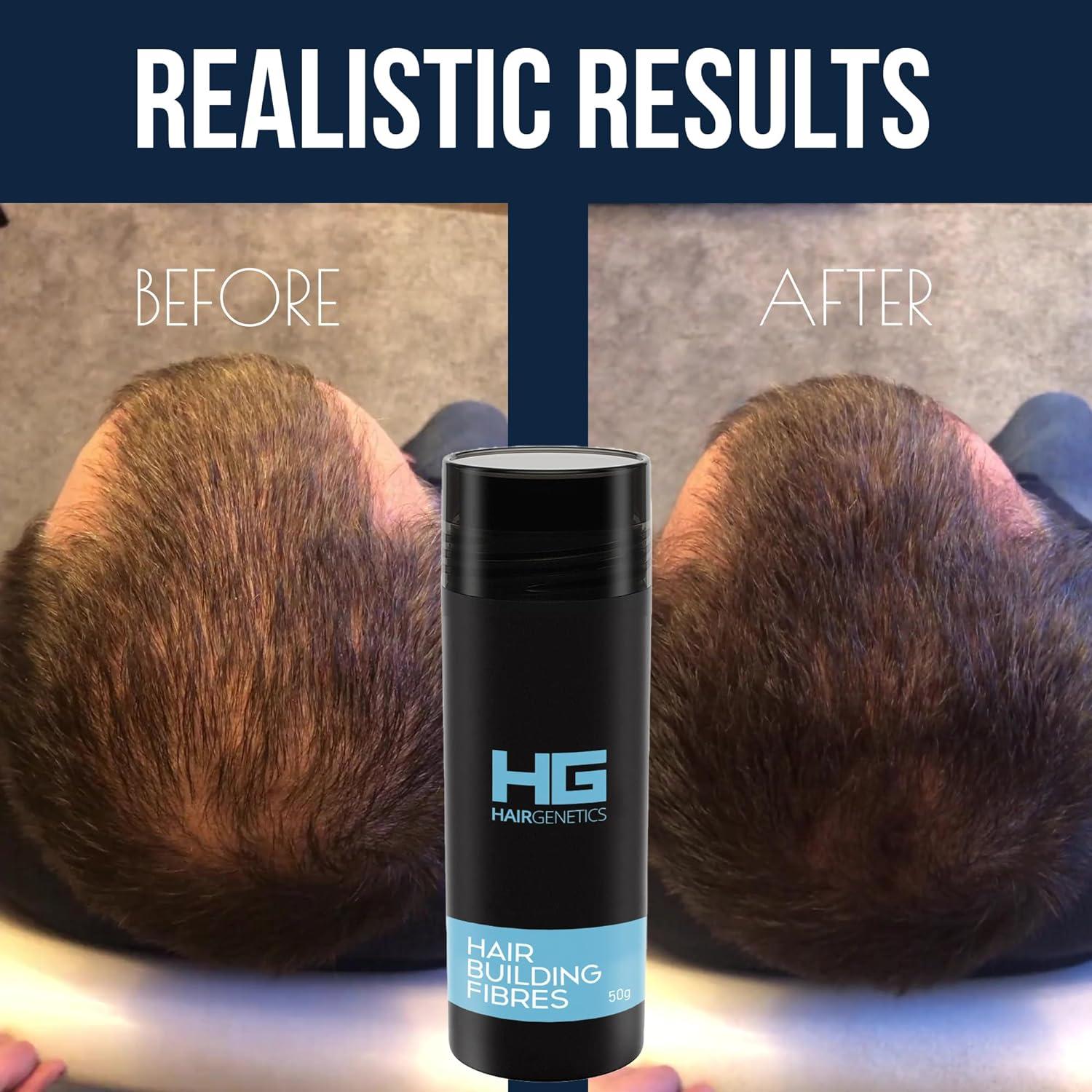 Hair Genetics Advanced Keratin Hair Building Fibres - Medium Brown 50g ...