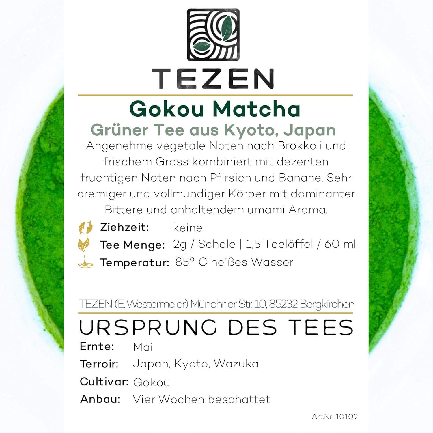 Gokou Matcha Green Tea from Kyoto Japan | Premium 50g Tea Ceremony ...
