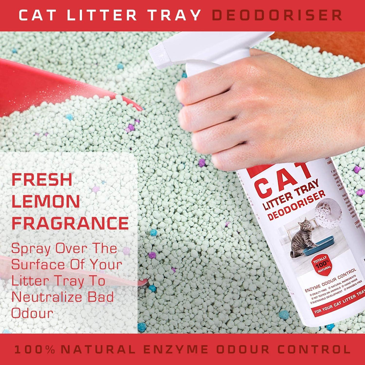 karlsten Cat Litter Spray Deodorizer - 100% Bio-Based Destroys bacteria ...