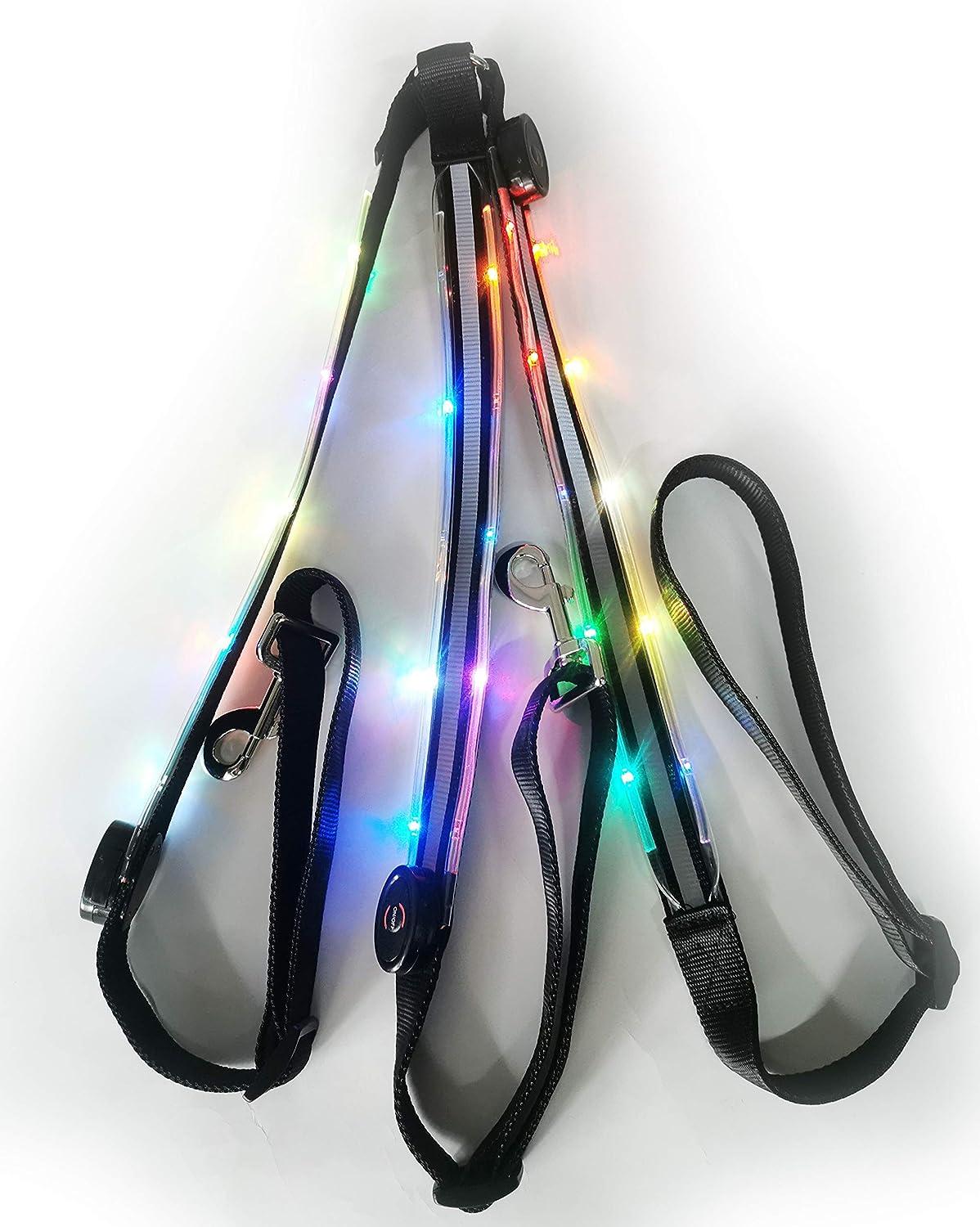 NEFTF LED Horse Breastplate Collar - High Visibility Tack for Night ...