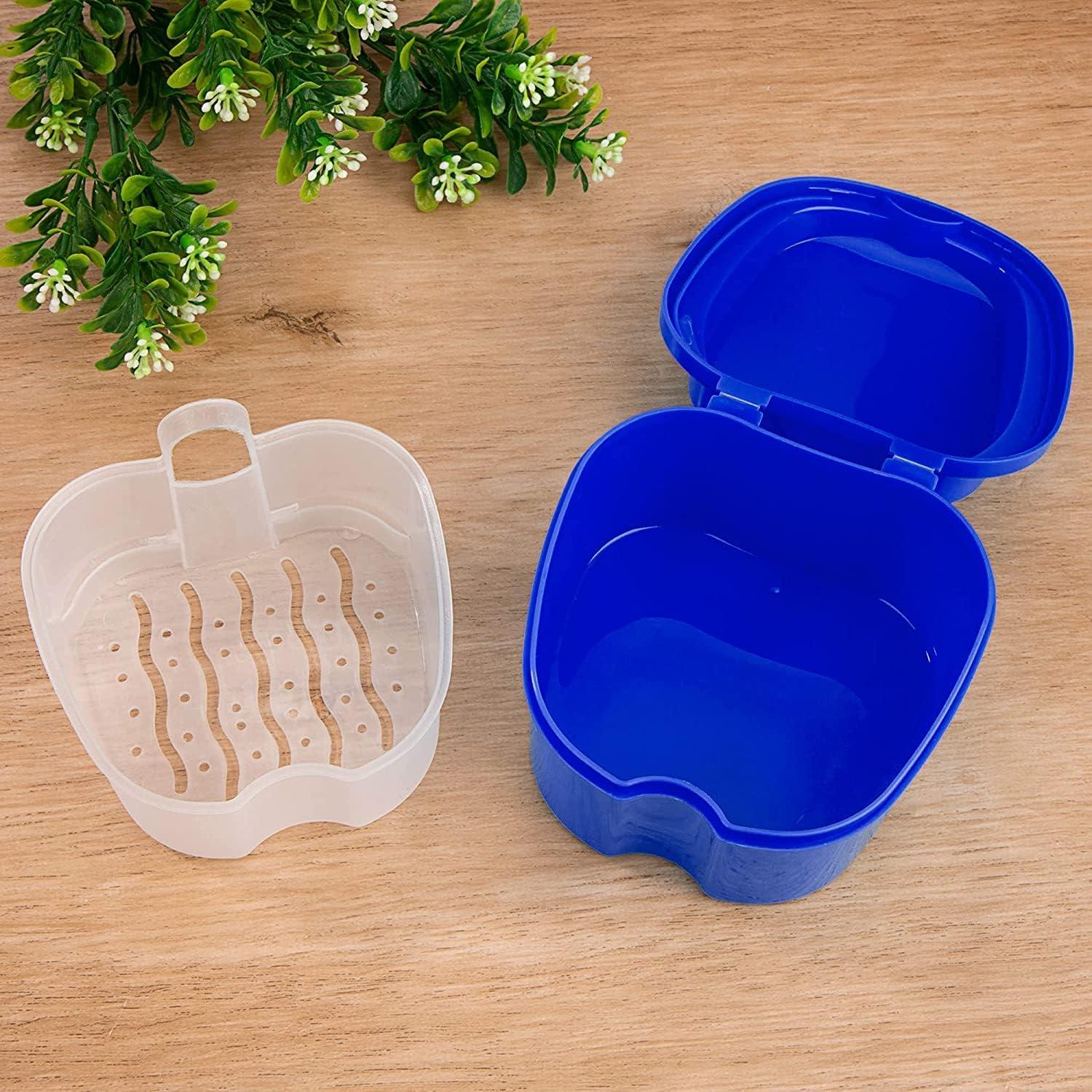 Denture Cleaning Kit Box - Orthodontic Teeth Retention Container ...