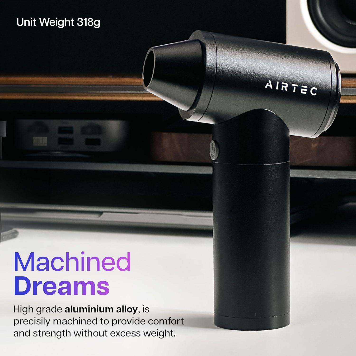 IT Dusters AirTec Metal Cordless Electric Air Duster Blower for PC ...