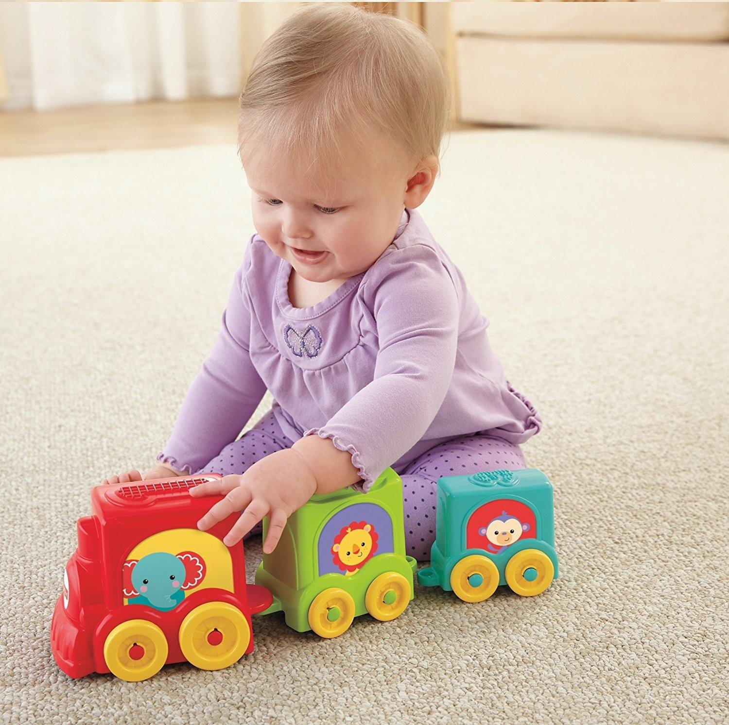 Fisher-Price Stack and Roll Choo Choo Stacker - Fun and Educational Toy ...