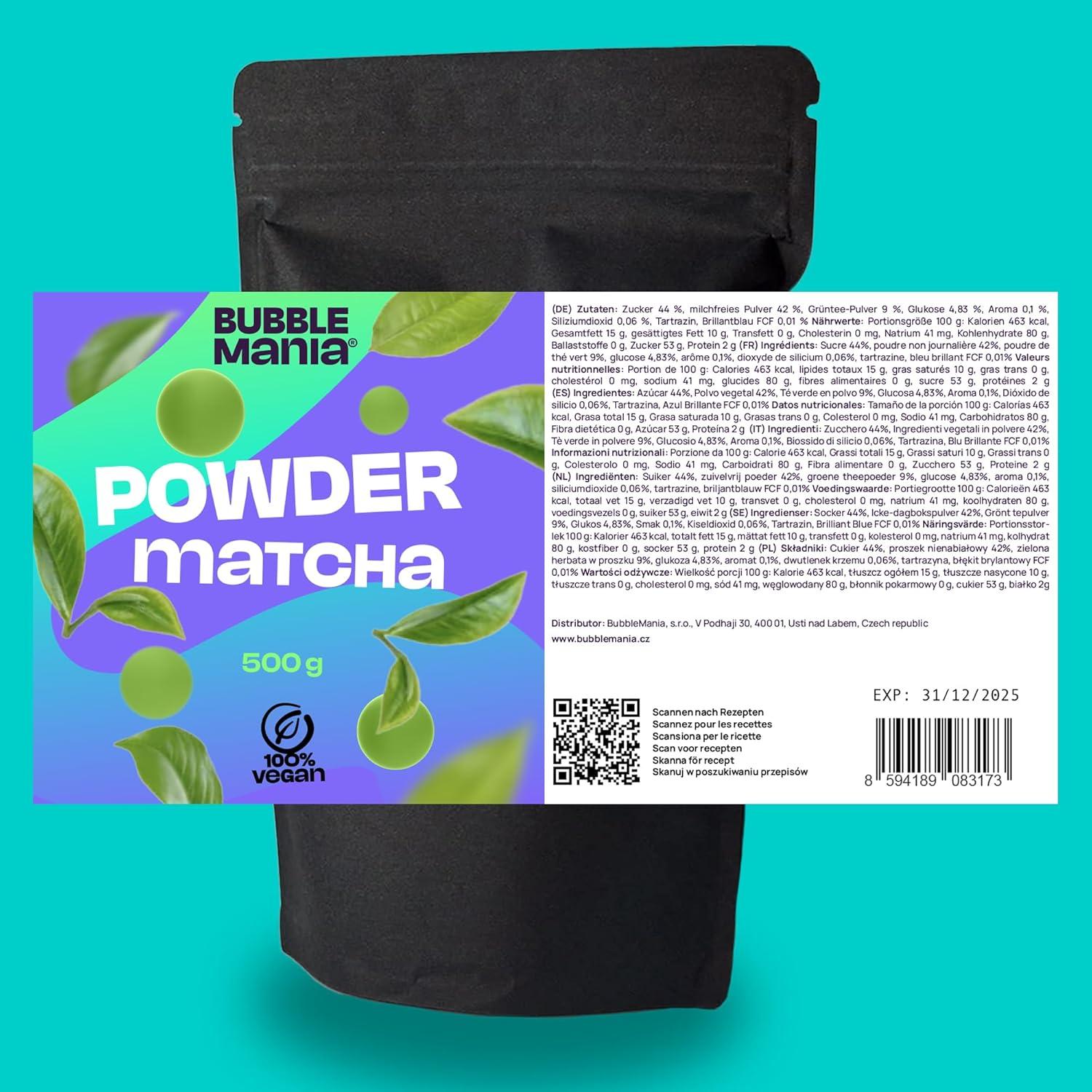 Buy High-Quality Matcha Bubble Tea Powder | 500g Milk Tea Mix for ...