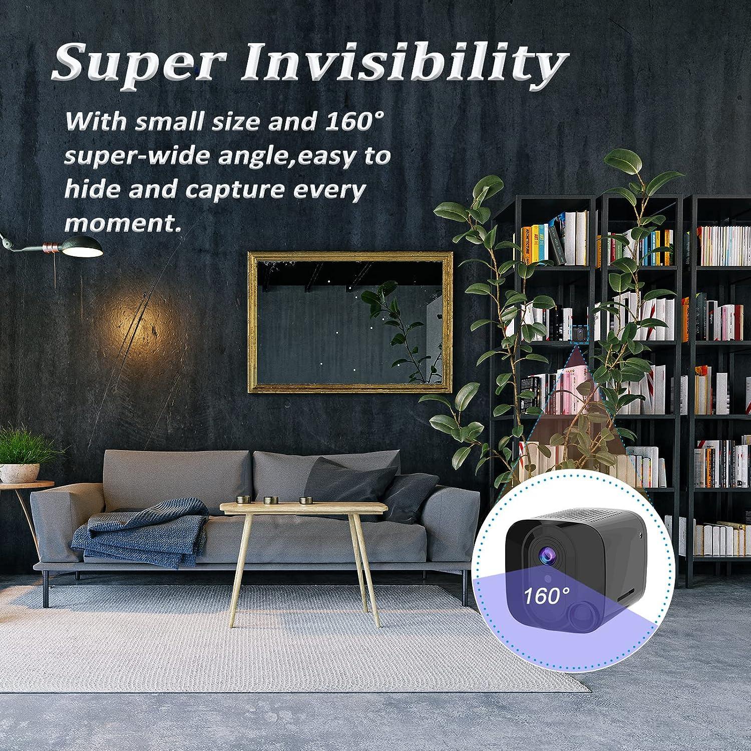 4K WiFi Mini Spy Camera - Wireless Hidden Nanny Cam for Home Security ...