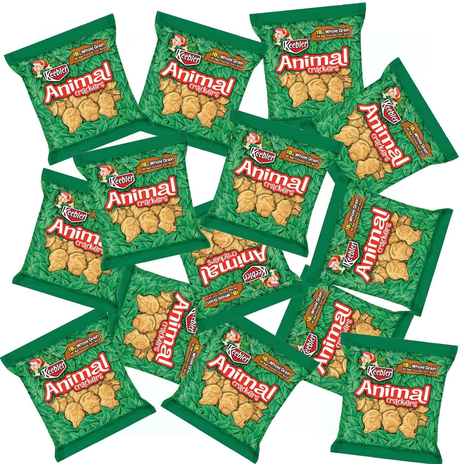Animal Crackers 1 Oz. Packets by Tribeca Curations | 50% Whole Grain ...