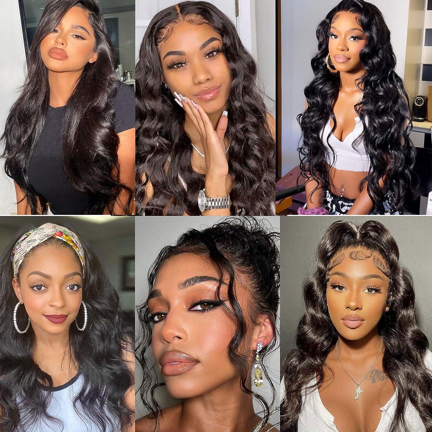 12 Body Wave HD Lace Frontal Closure- 10A Brazilian Virgin Human Hair ...