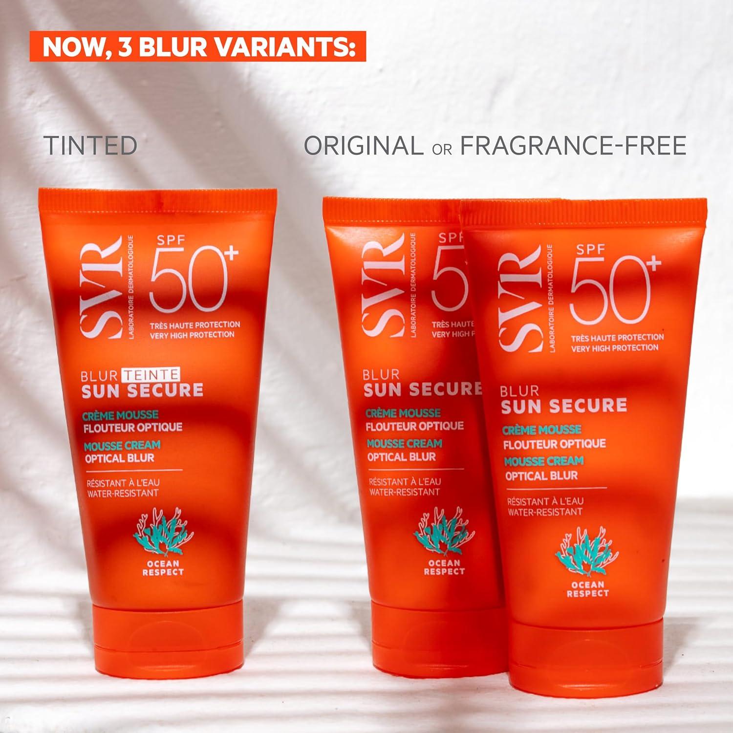 SVR SUN SECURE BLUR Sun Cream - Perfecting Soft-Focus Face Sunscreen ...