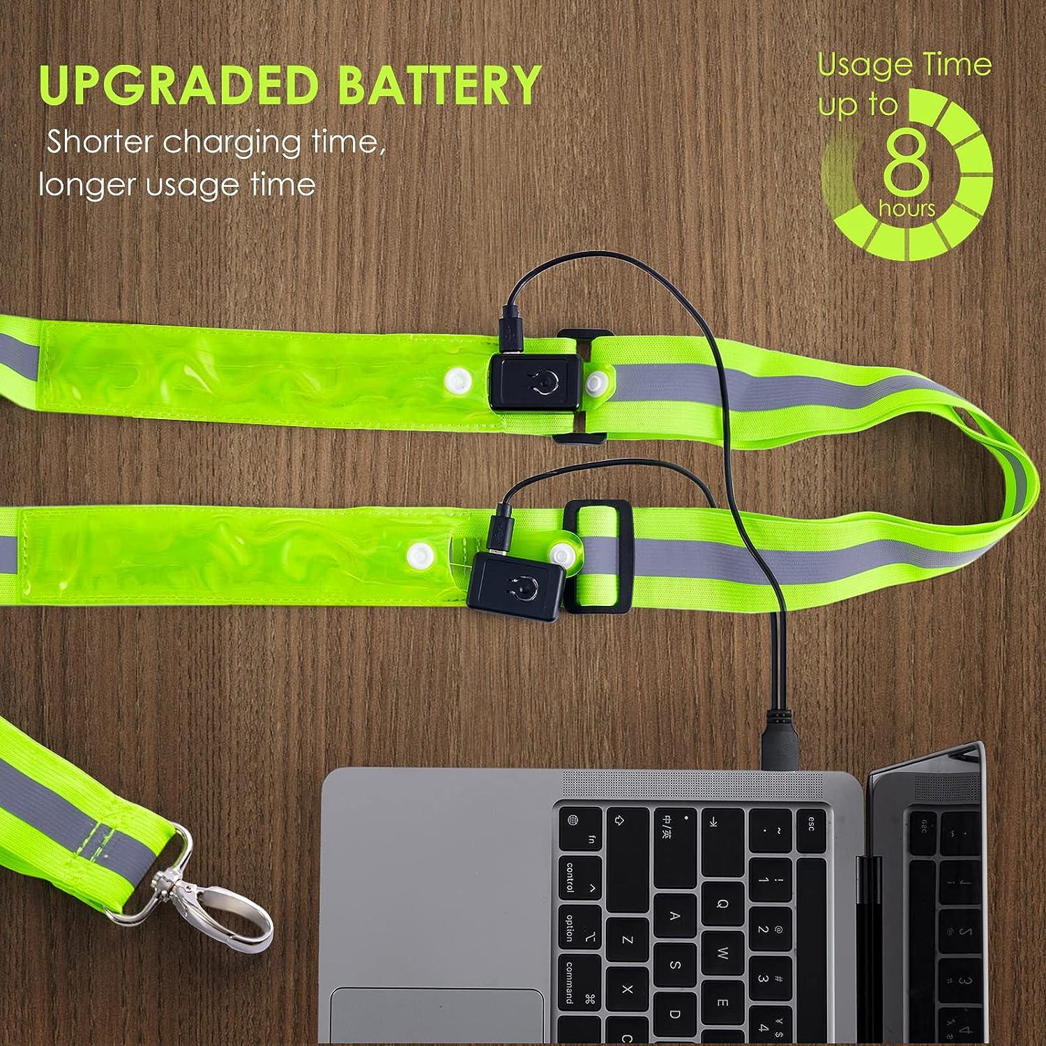 Todoxi LED Reflective Sash for Night Walking | High Visibility ...