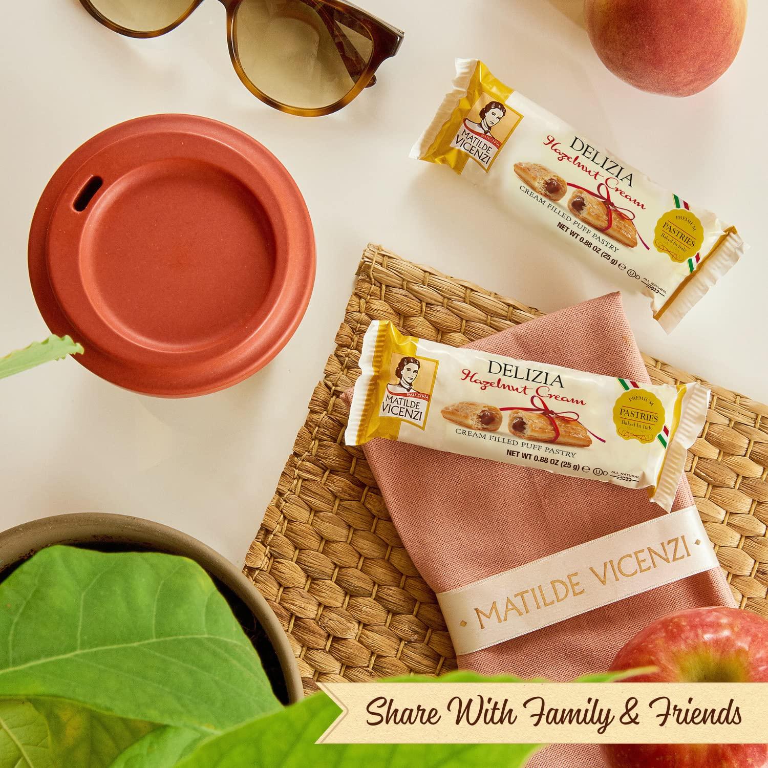 Delizia Hazelnut Cream Puff Pastry Rolls 4-Pack - Made in Italy | All ...