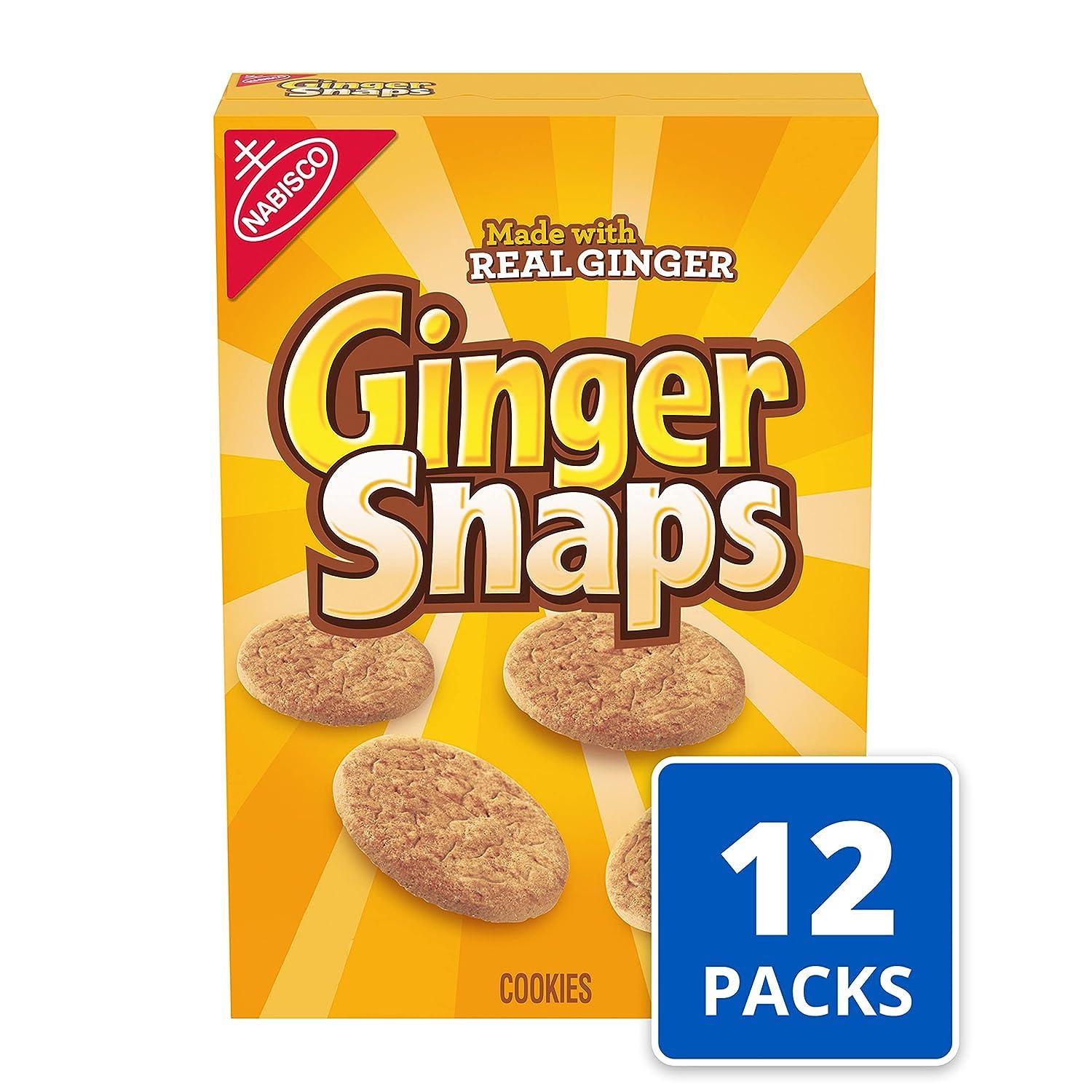Ginger Snaps Cookies - Set of 6, 16 oz Boxes | Delicious and Crunchy ...