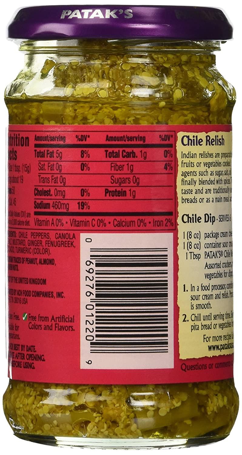 Pataks Pickle Chilli 10oz - Authentic Indian Flavors | Buy Online | Buy ...